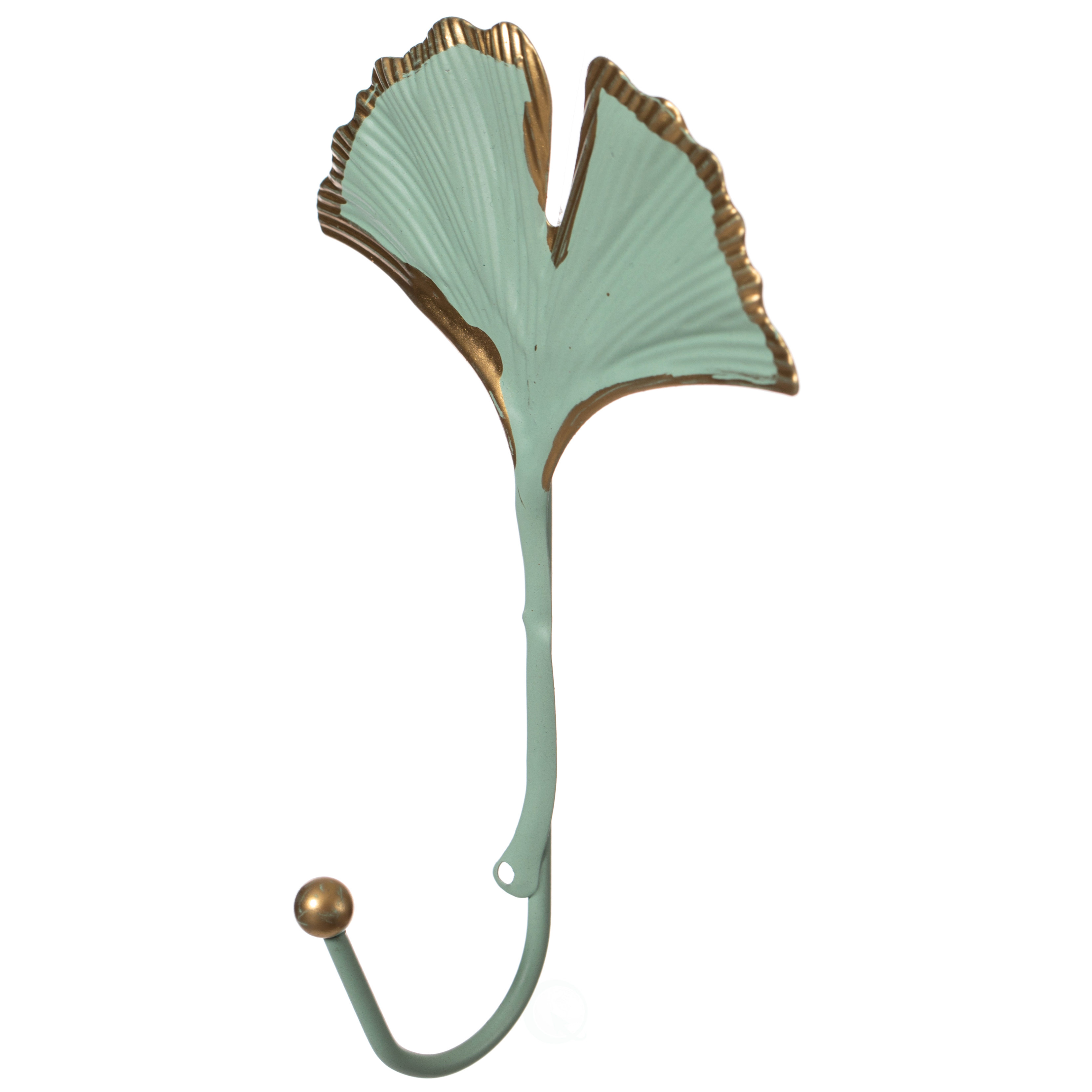Everly Quinn Metal Decorative Modern Wall Mounted Hook Leaf Design ...