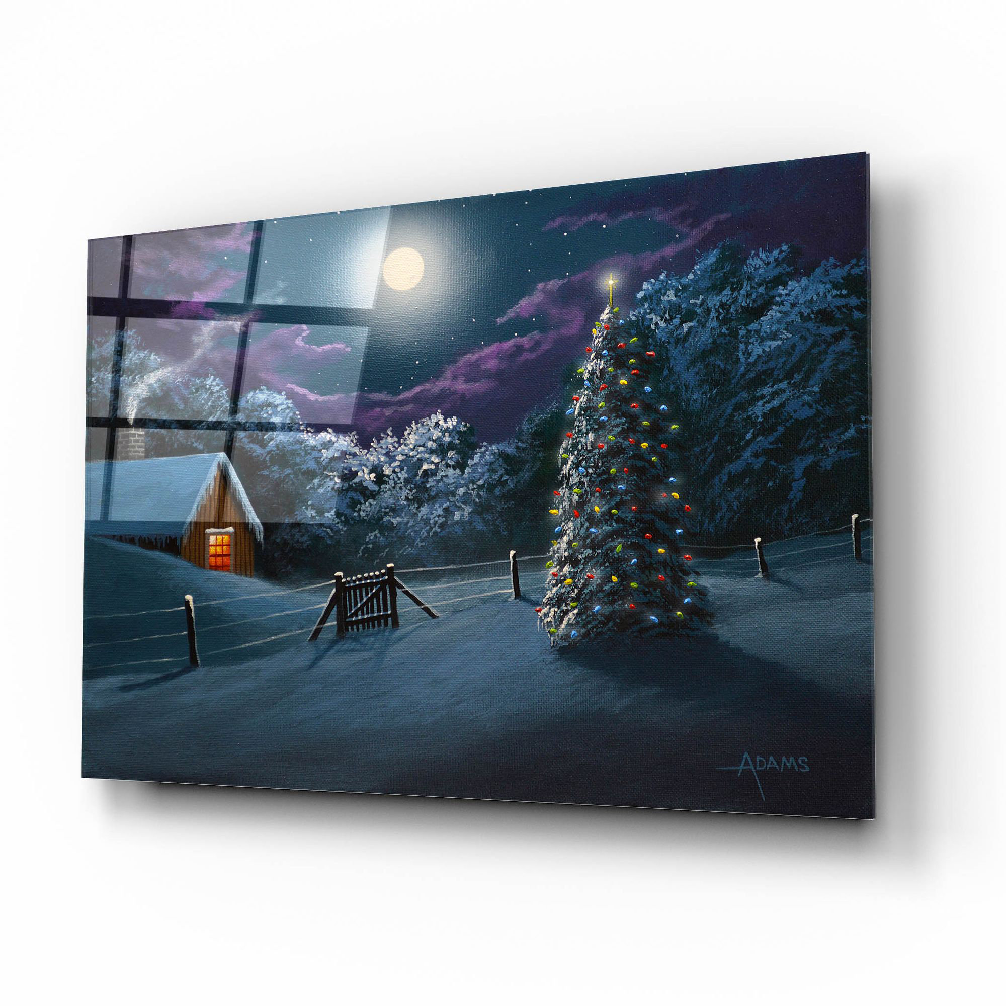 Wildon Home® 'Silent Night' By Gary Adams, Acrylic Glass Wall Art, 36 ...
