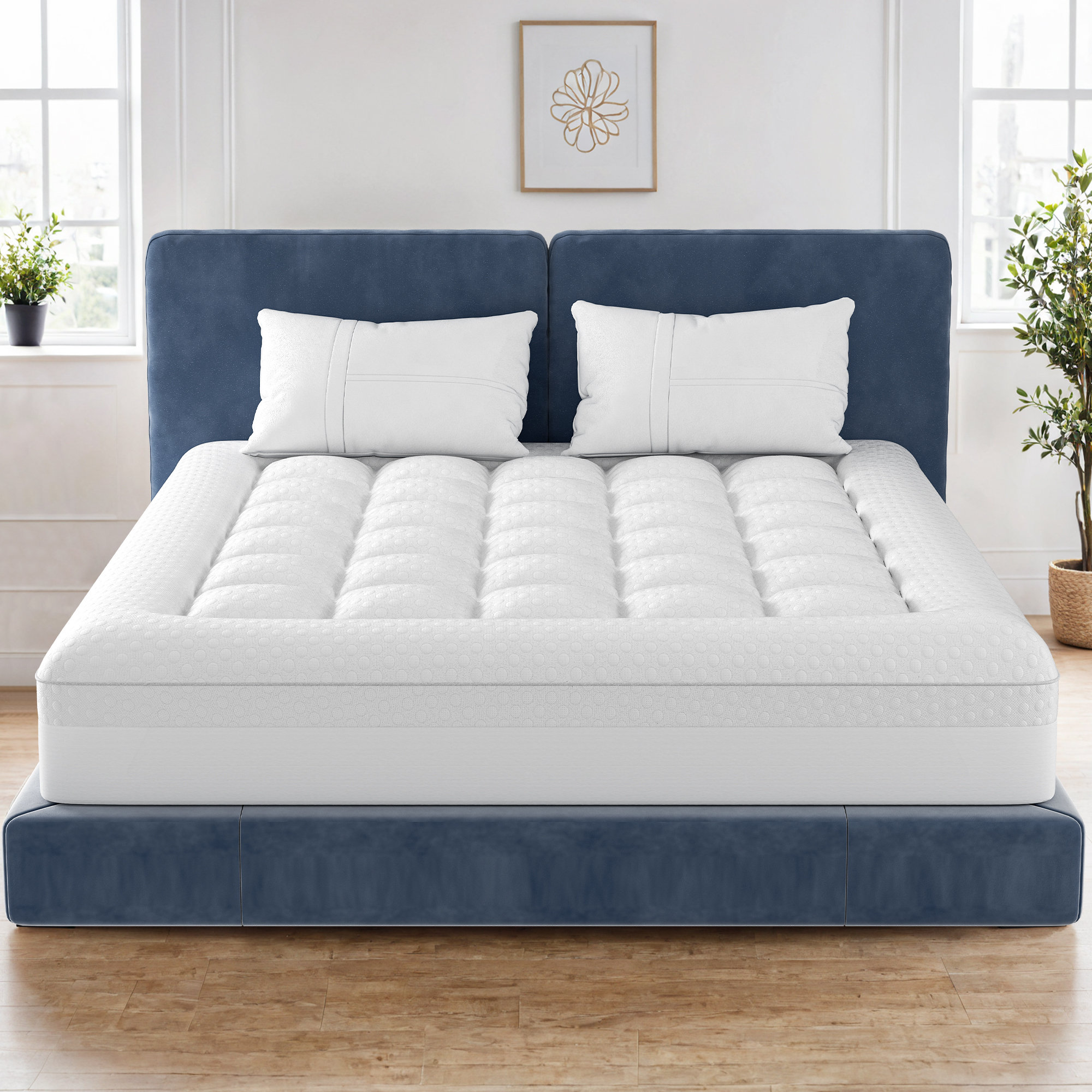 Alwyn Home Sleep Alwyn Home Bathild 3`` Mattress TOPPER 2 in 1 ...
