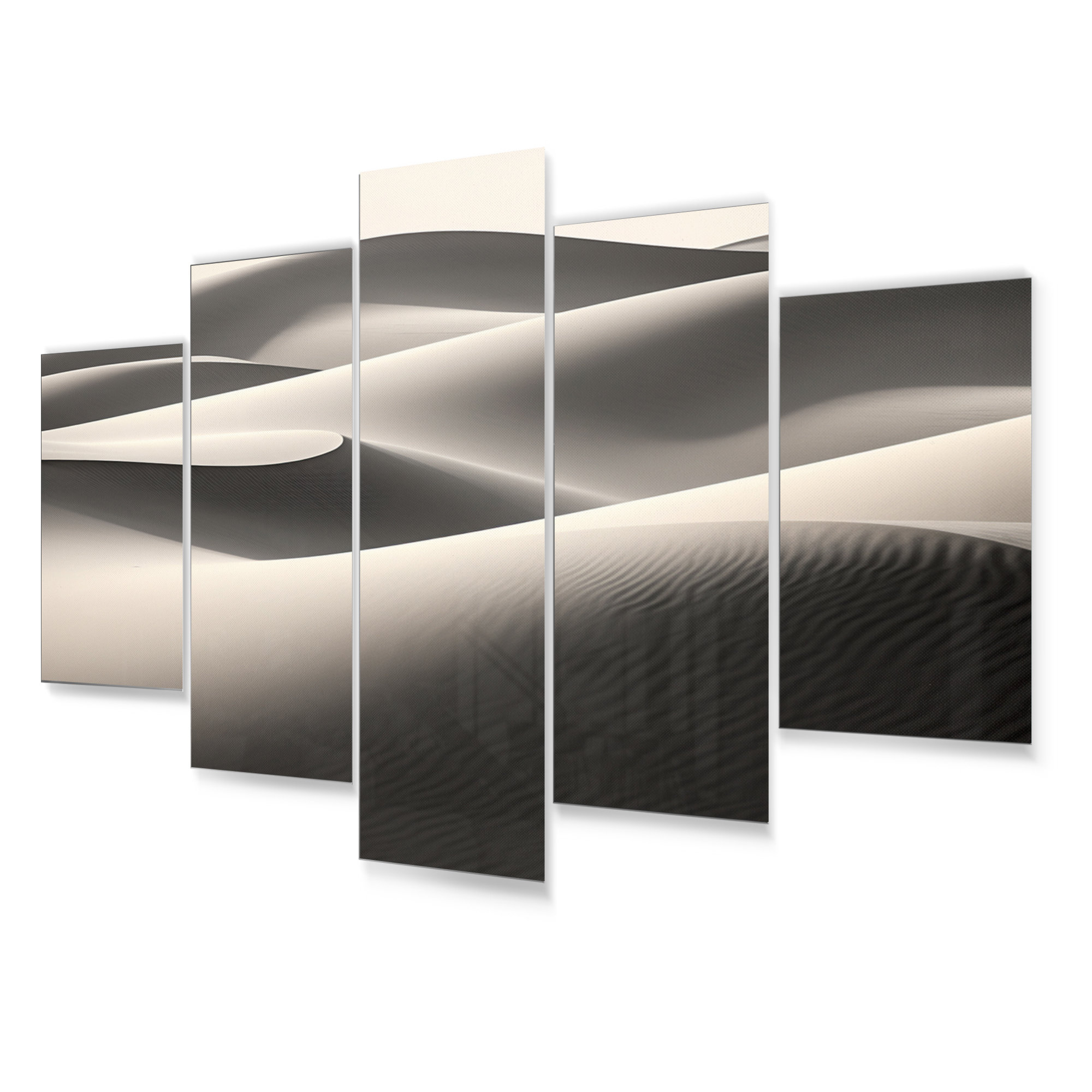 Union Rustic Grey Saharan Dunes I - African American Wall Art Living ...