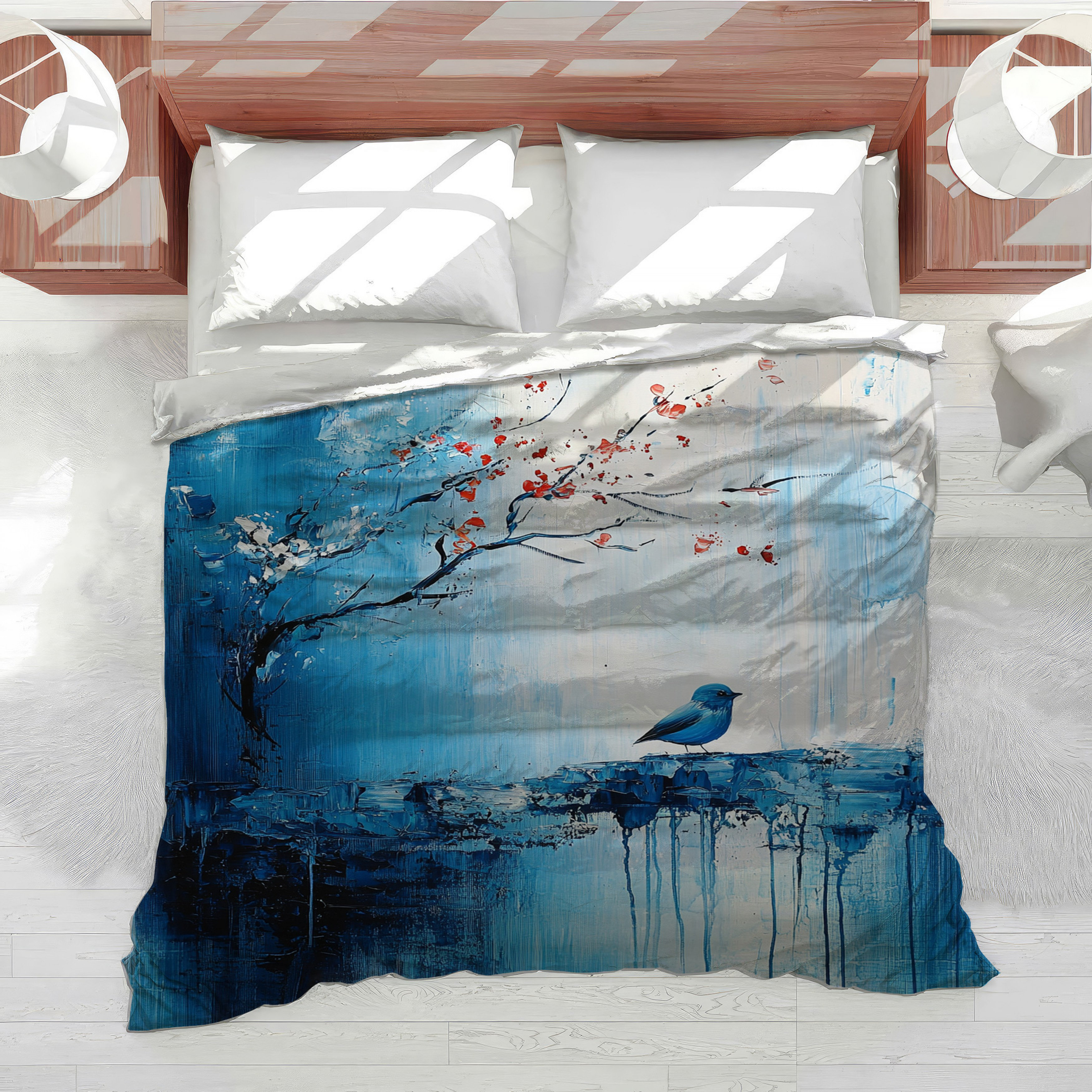 VisionDecor Bird Bedding Wildlife Comforter Coastal Beach | Wayfair