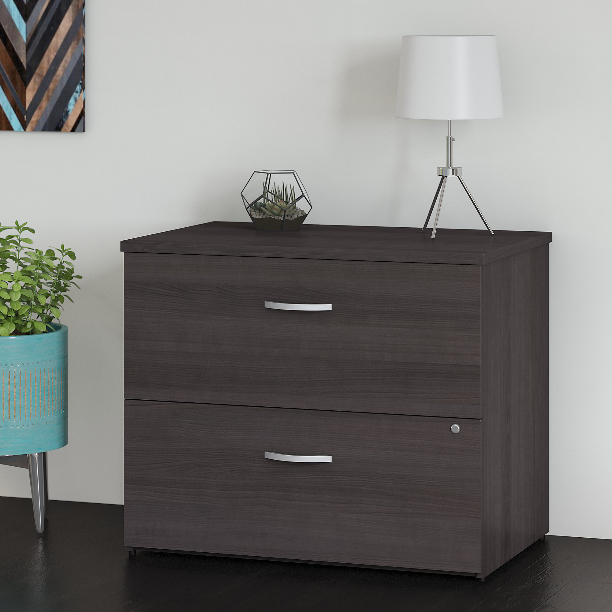 Bush Business Furniture Studio C 2-Drawer Mobile Lateral Filing Cabinet ...