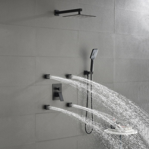 TL Pressure-Balanced (Temperature Control Only) Complete Shower System ...