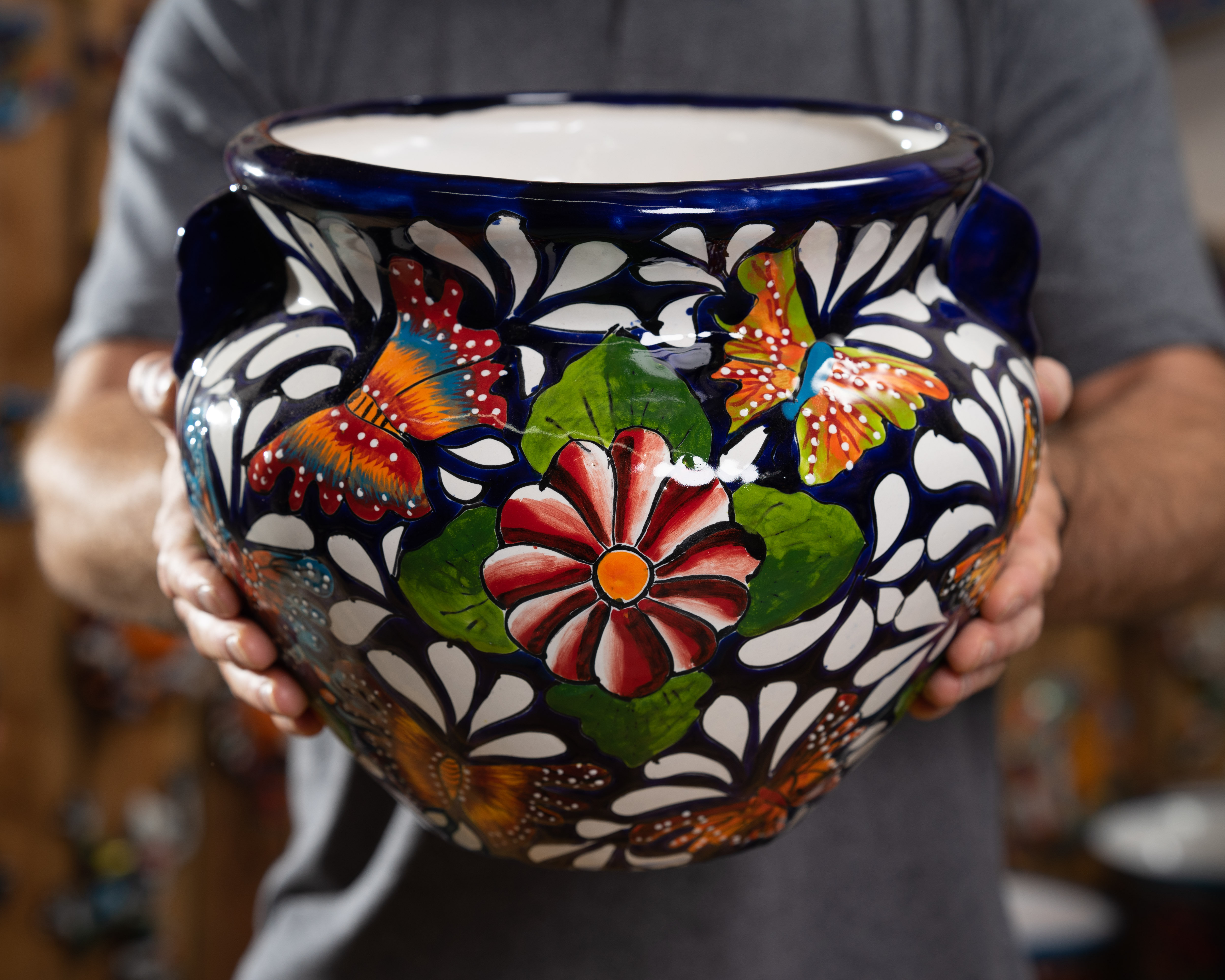 Different Types Of Mexican Flower Pots Talavera Pots & Planters