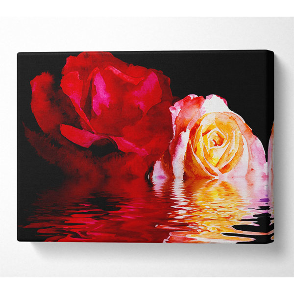 Rosdorf Park The Floating Roses - Wrapped Canvas Art Prints | Wayfair.co.uk