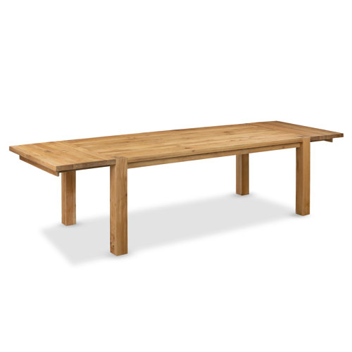AllModern Dublin Extendable Solid Oak Wood Dining Table (82.5"-122 ...
