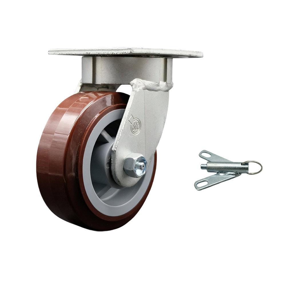 Service Caster Roulettes pivotantes en oléfine avec verrou pivotant ...