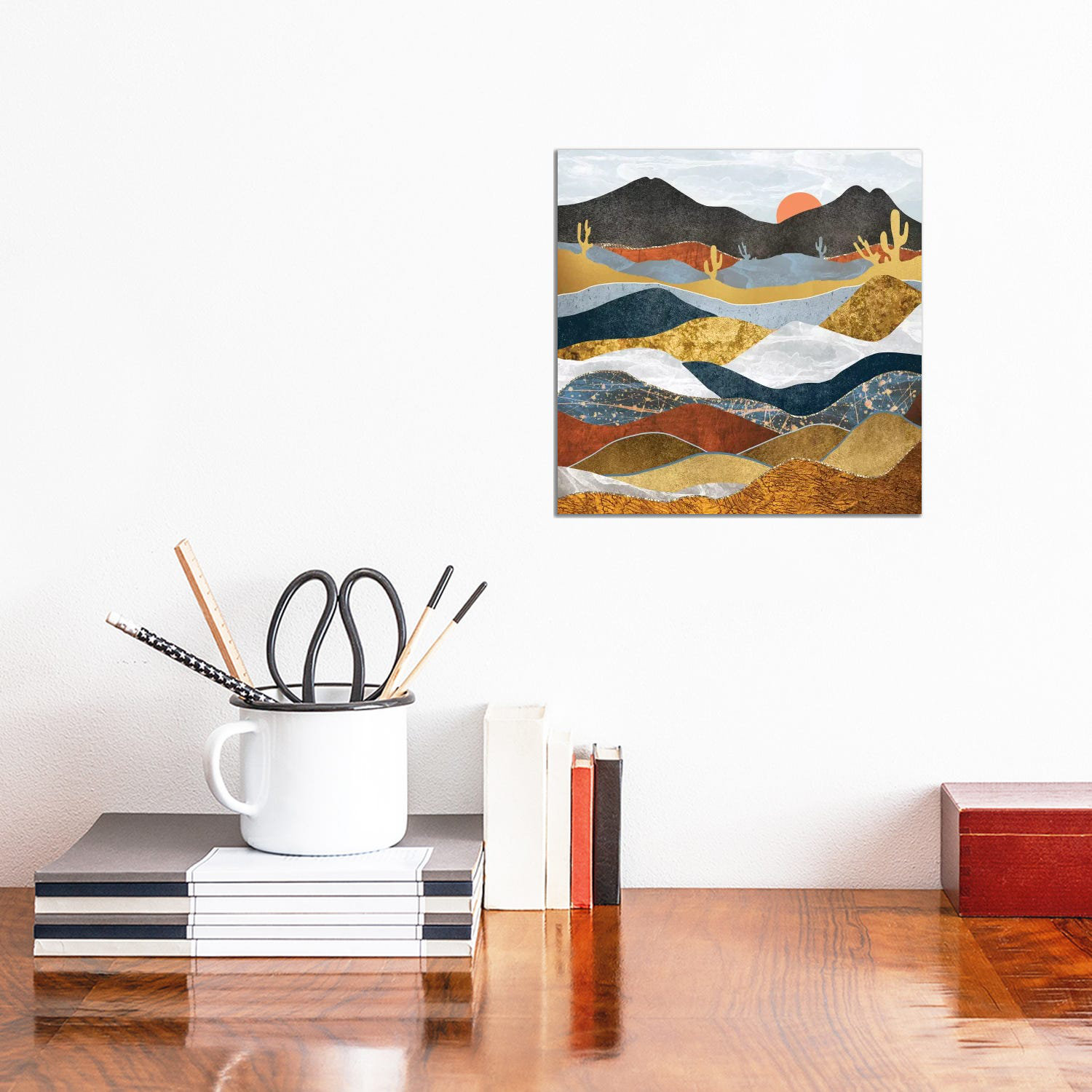 East Urban Home Desert Cold - Graphic Art Print | Wayfair
