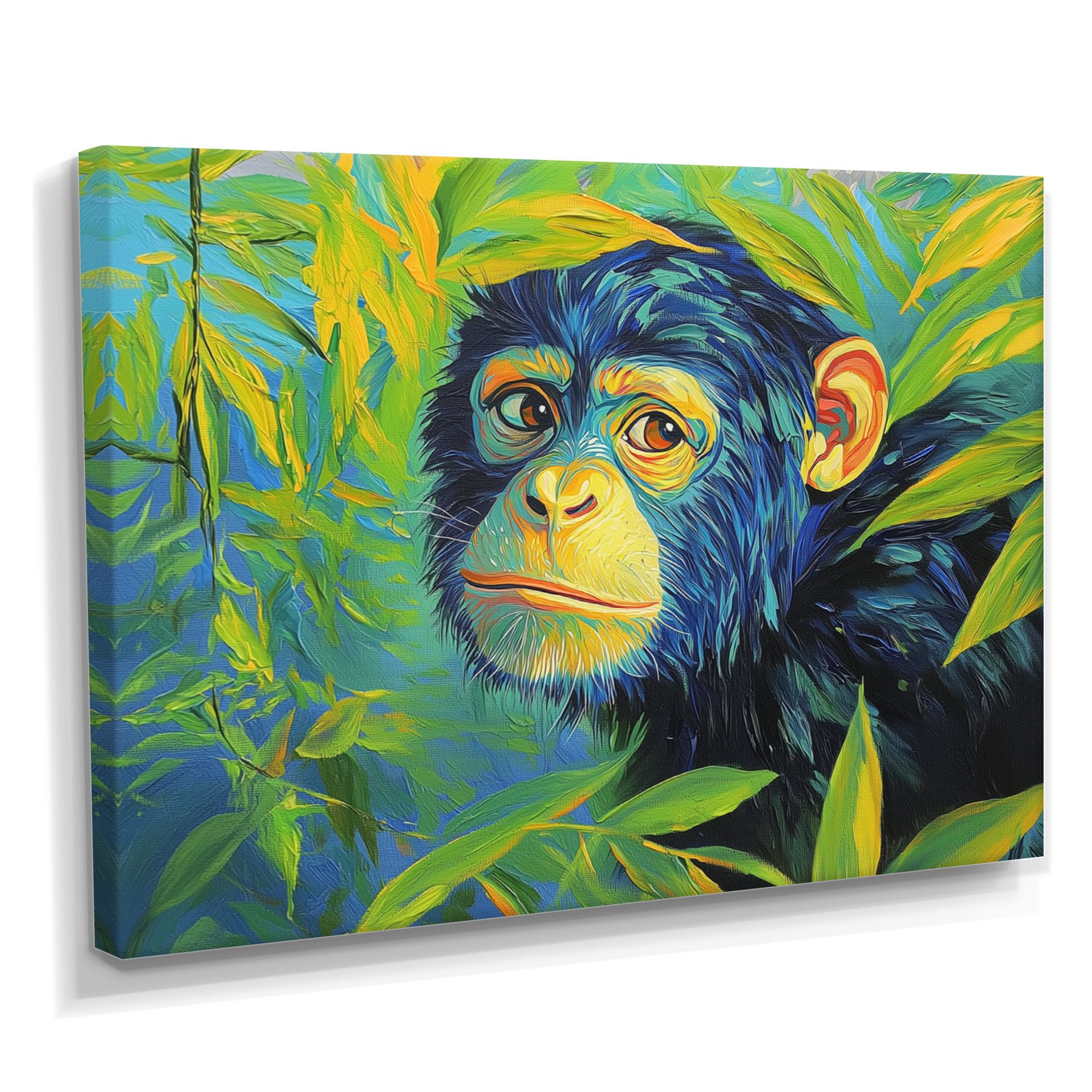 Red Barrel Studio® Playful Monkey Primate In The Jungle II - Monkey ...