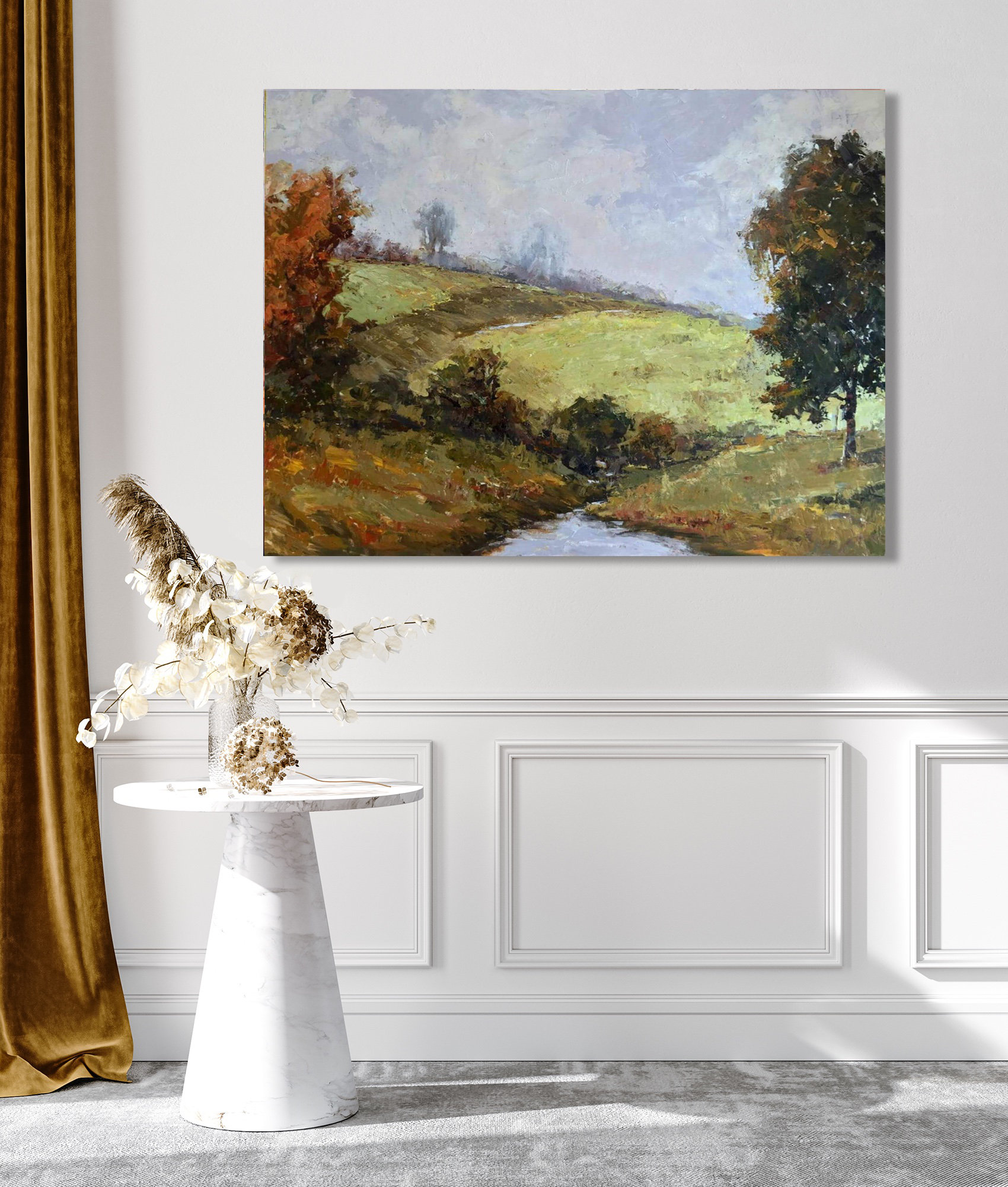 Gracie Oaks Babbling Brook - Artist Enhanced Canvas Print | Wayfair