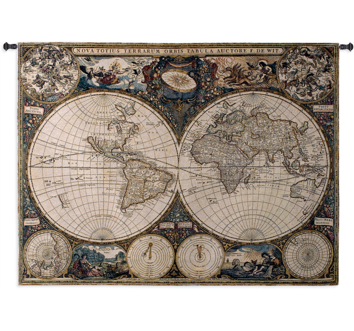 Fine Art Tapestries Old World Map Tapestry & Reviews | Wayfair