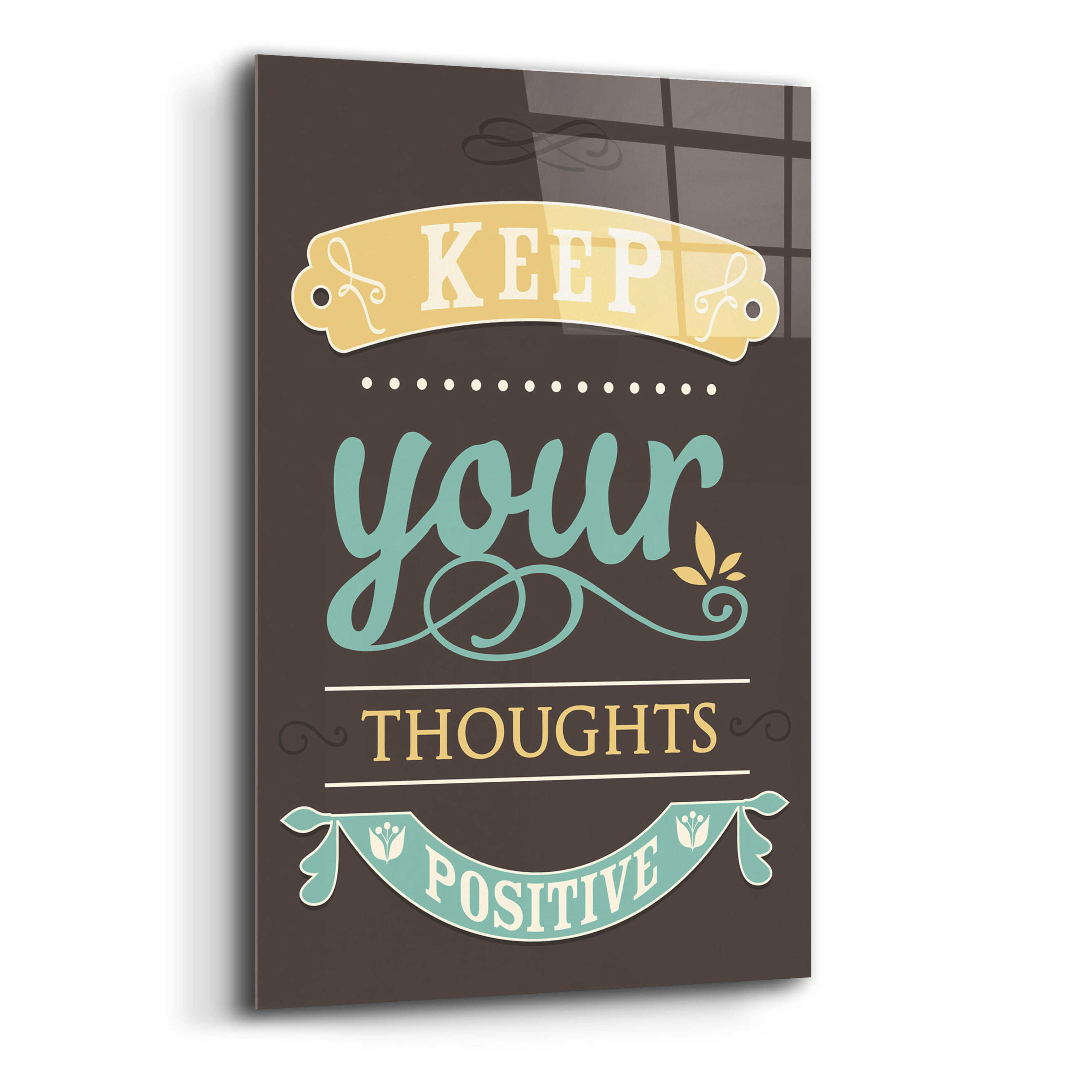 Trinx® 'Keep Your Thoughts' By Graphinc, Acrylic Glass Wall Art ...
