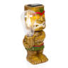 Trinx 9"H Solar-Powered Tiki Statue with LED Lights | Wayfair