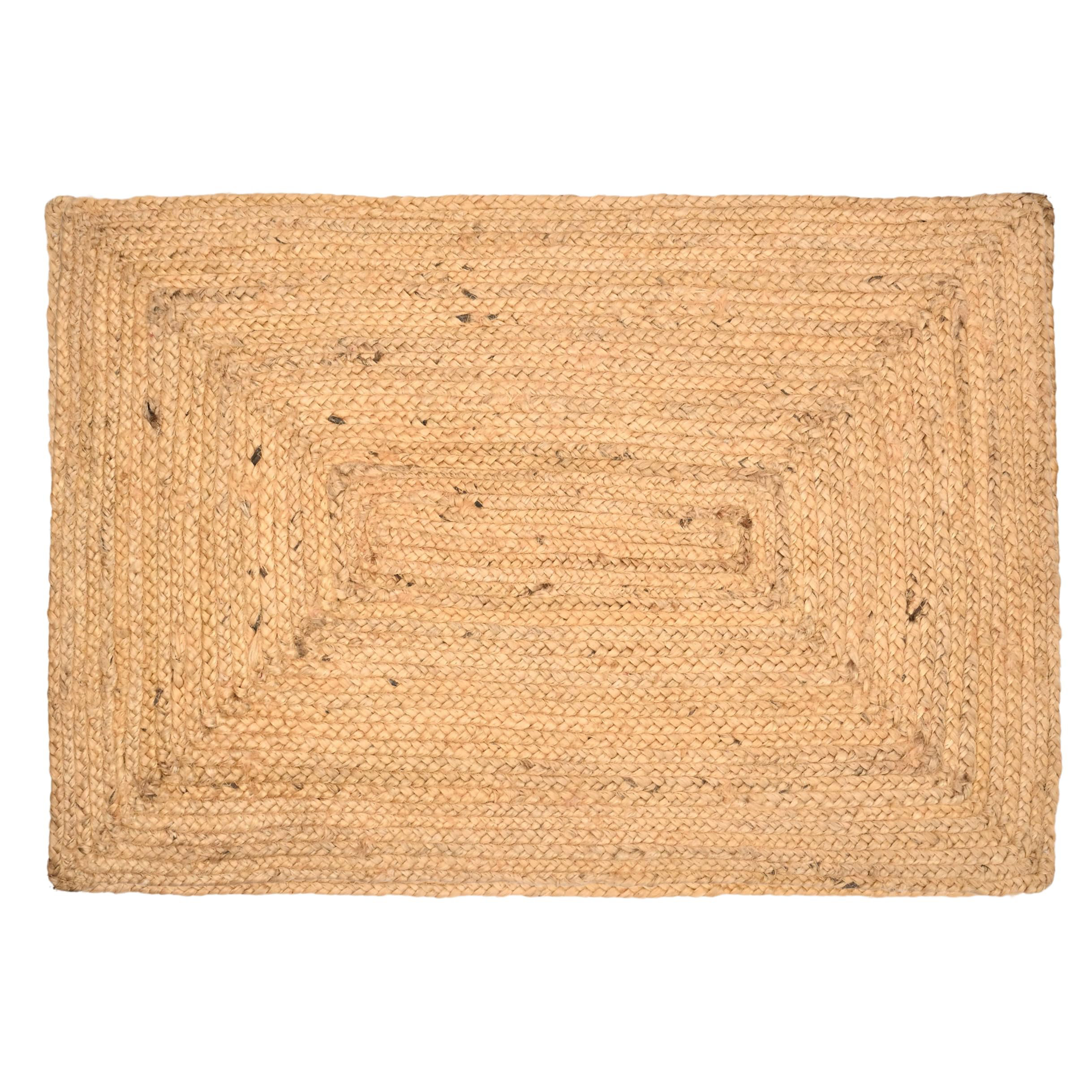 One Allium Way® 24X36 Inch Jute Cotton Rugs, Handwoven Rugs And Double ...