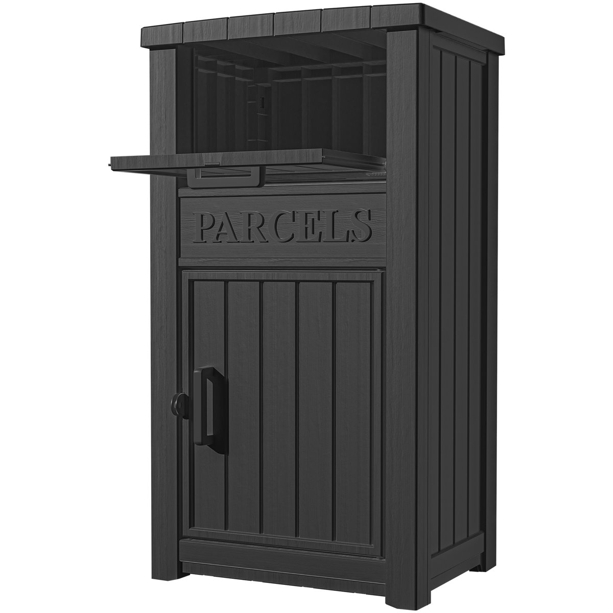 LHBcraft Resin Package Drop Box, Lockable Package Delivery and Outdoor ...