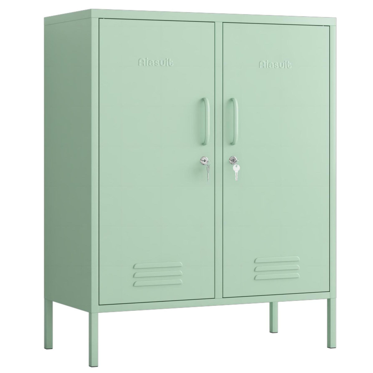 Latitude Run® 40" Wide Storage Cabinet 2 Door Multi-Function locker ...