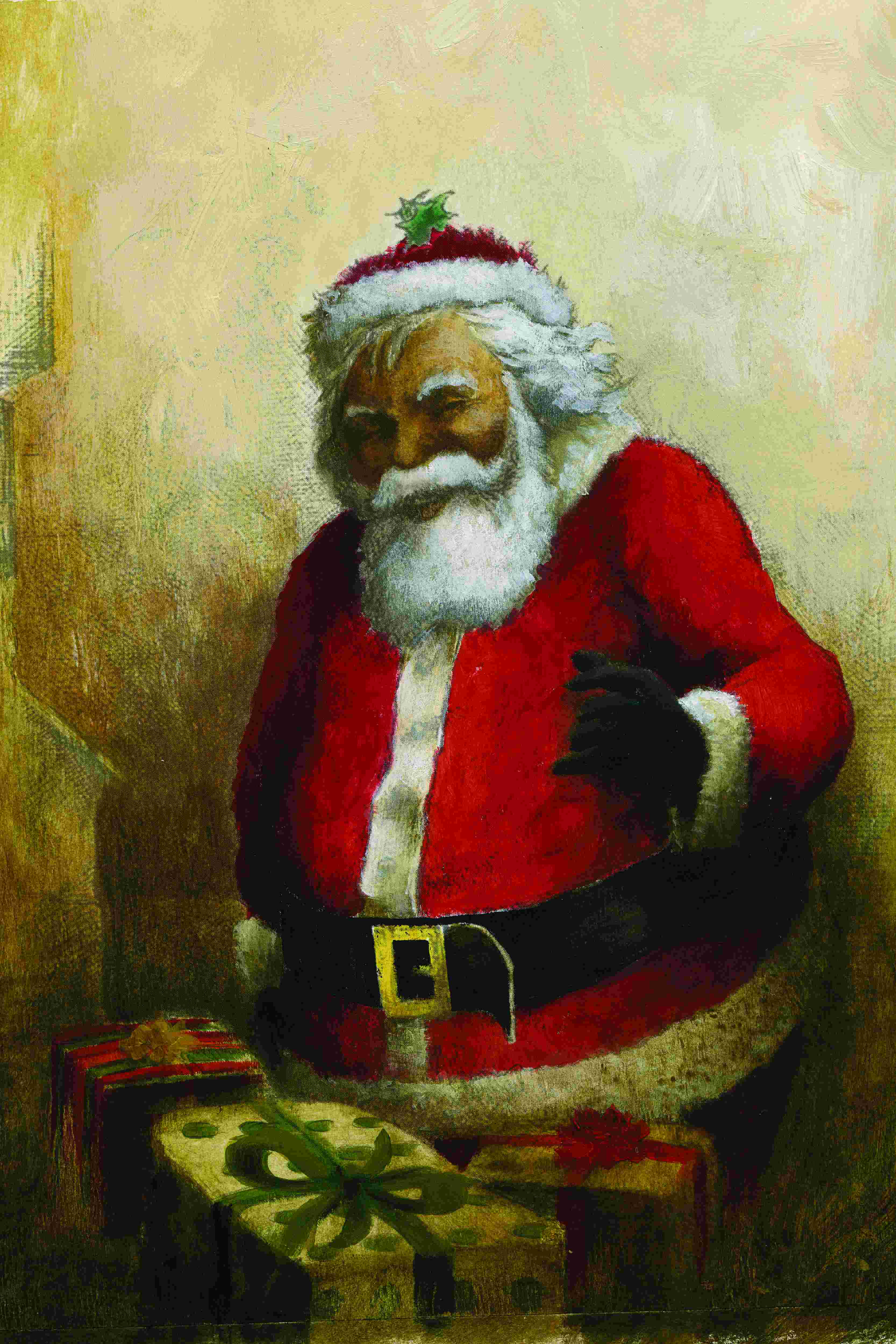 The Holiday Aisle® Ethnic Santa On Canvas Print | Wayfair