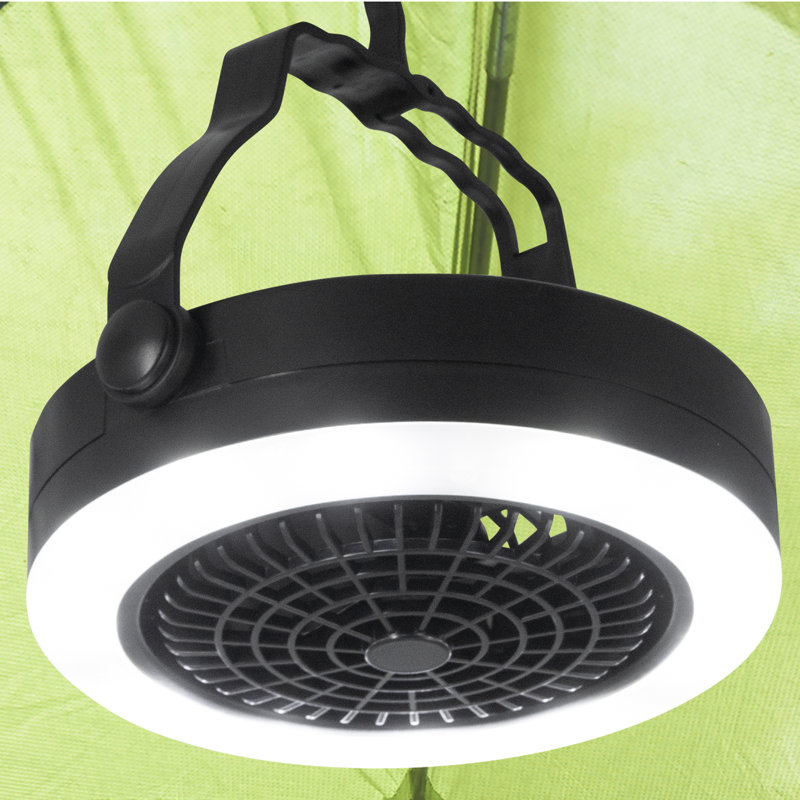 Eternal Living Rechargeable Camping Fan With Led Light | Wayfair