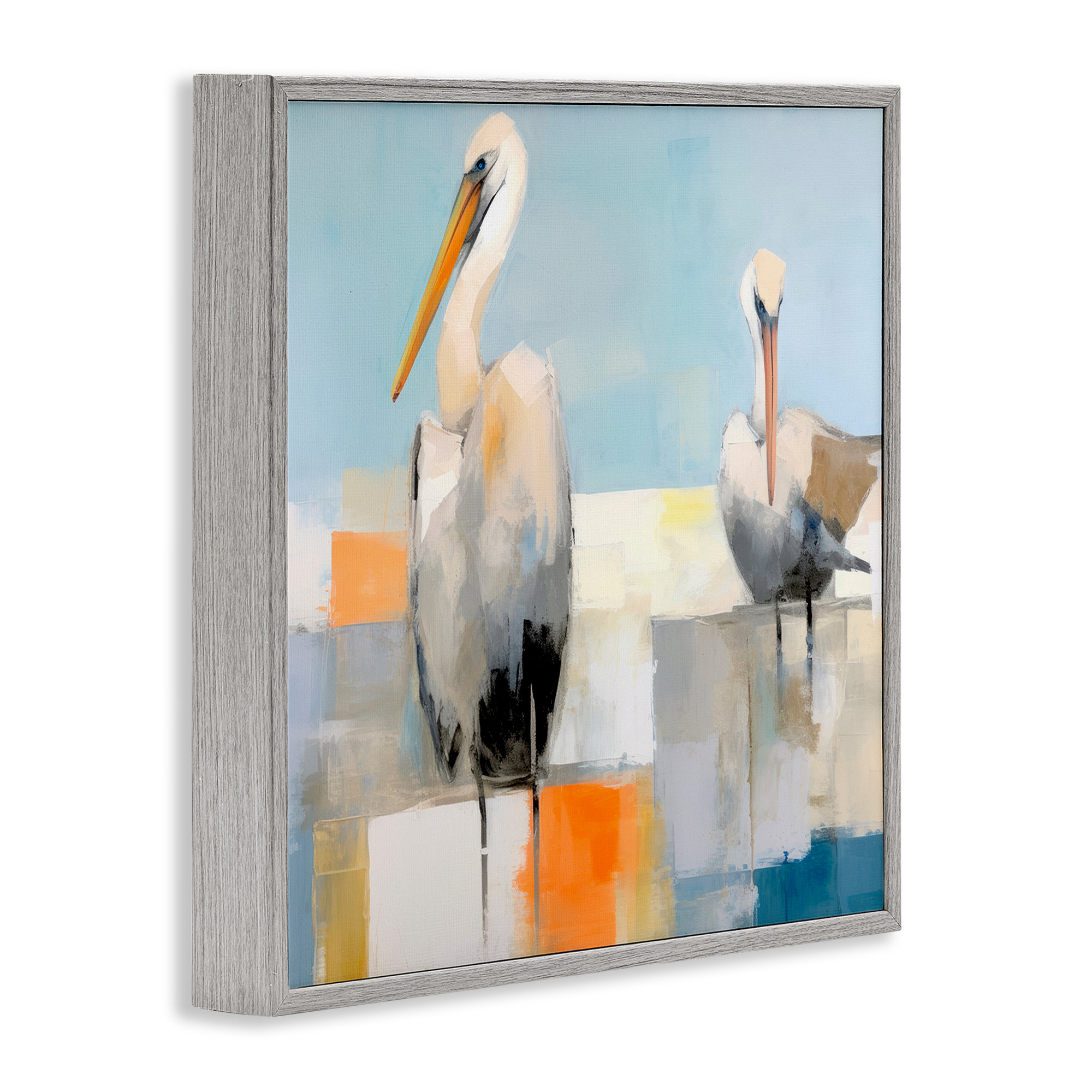 Breakwater Bay Nautical Pelicans Abstract Giclee Art by Irena Orlov ...