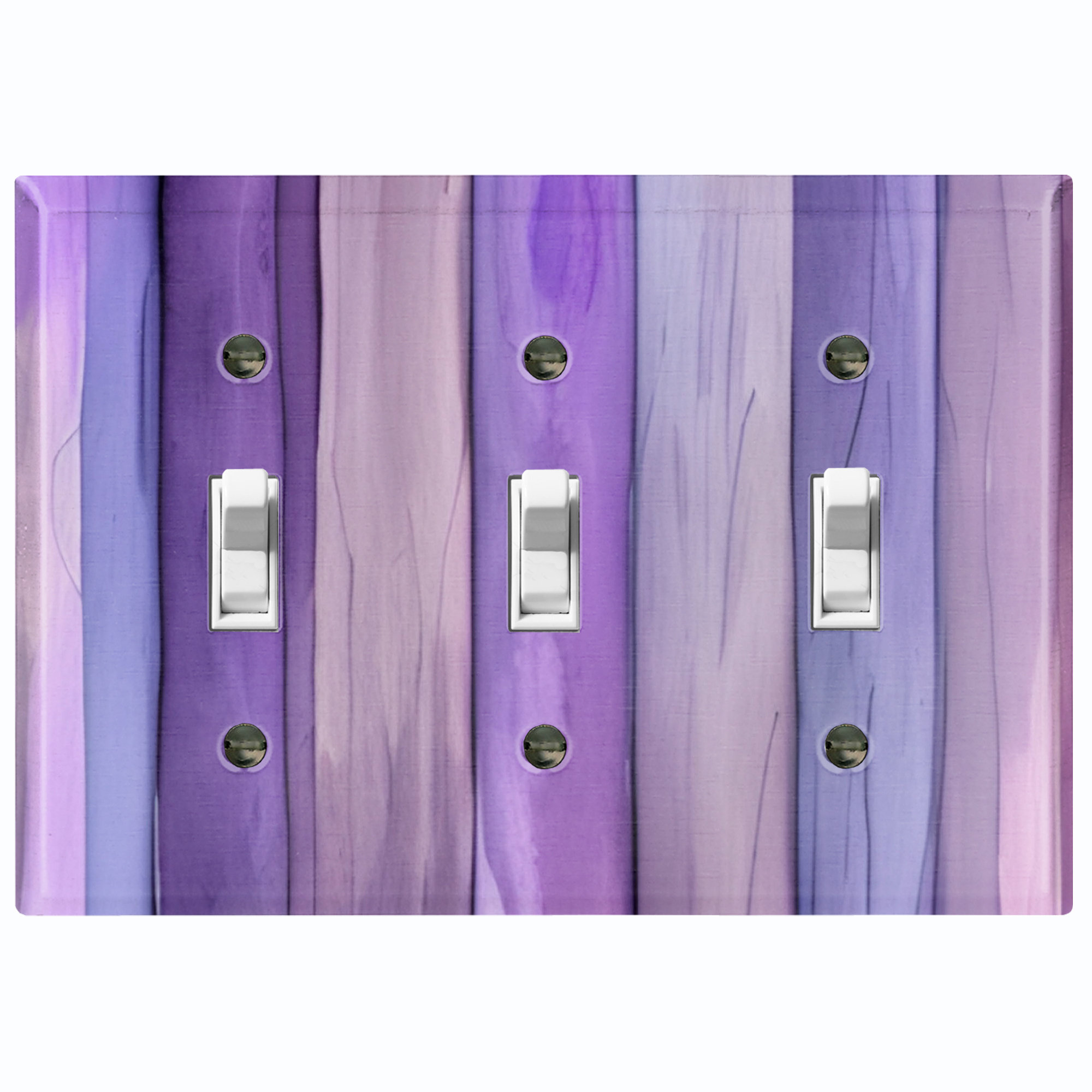 WorldAcc Purple Wood Tree Bark Print Nature Themed 3 - Gang Toggle ...