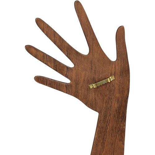 Millwood Pines Ashgan Wooden Hand-Shaped Jewelry Display Stand | Wayfair