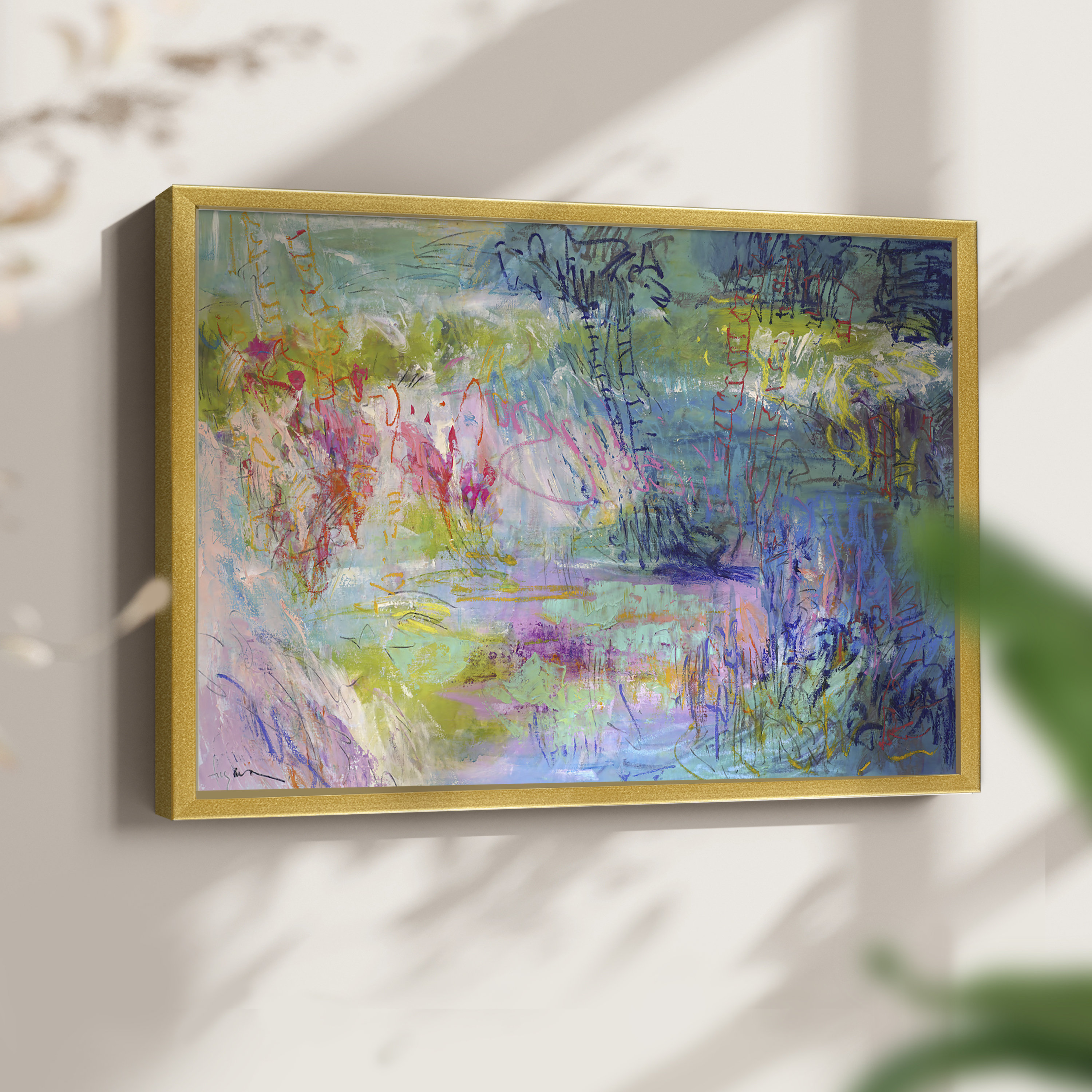 Lark Manor™ Floating on a Dream -Framed Print - Restickable | Wayfair