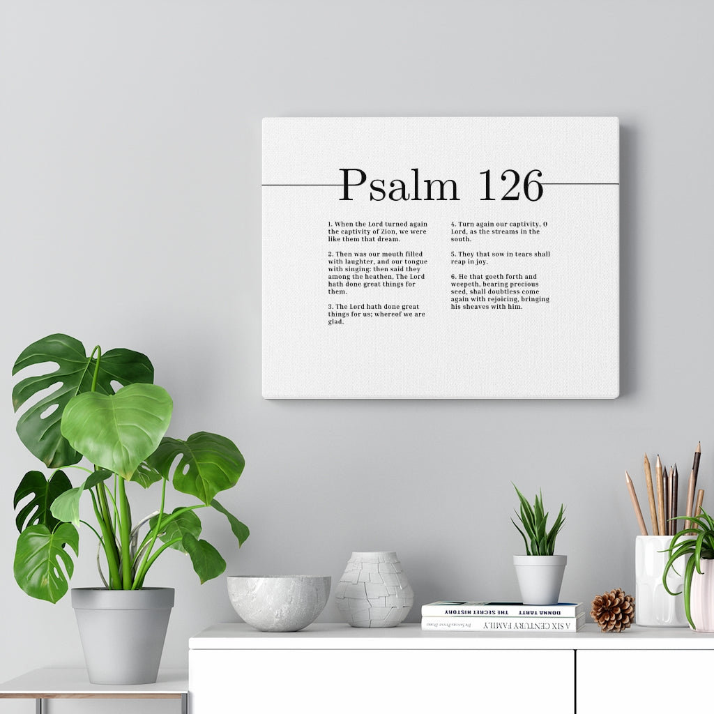 Trinx Great Things For Us Psalm 126 Christian Wall Art Bible Verse ...