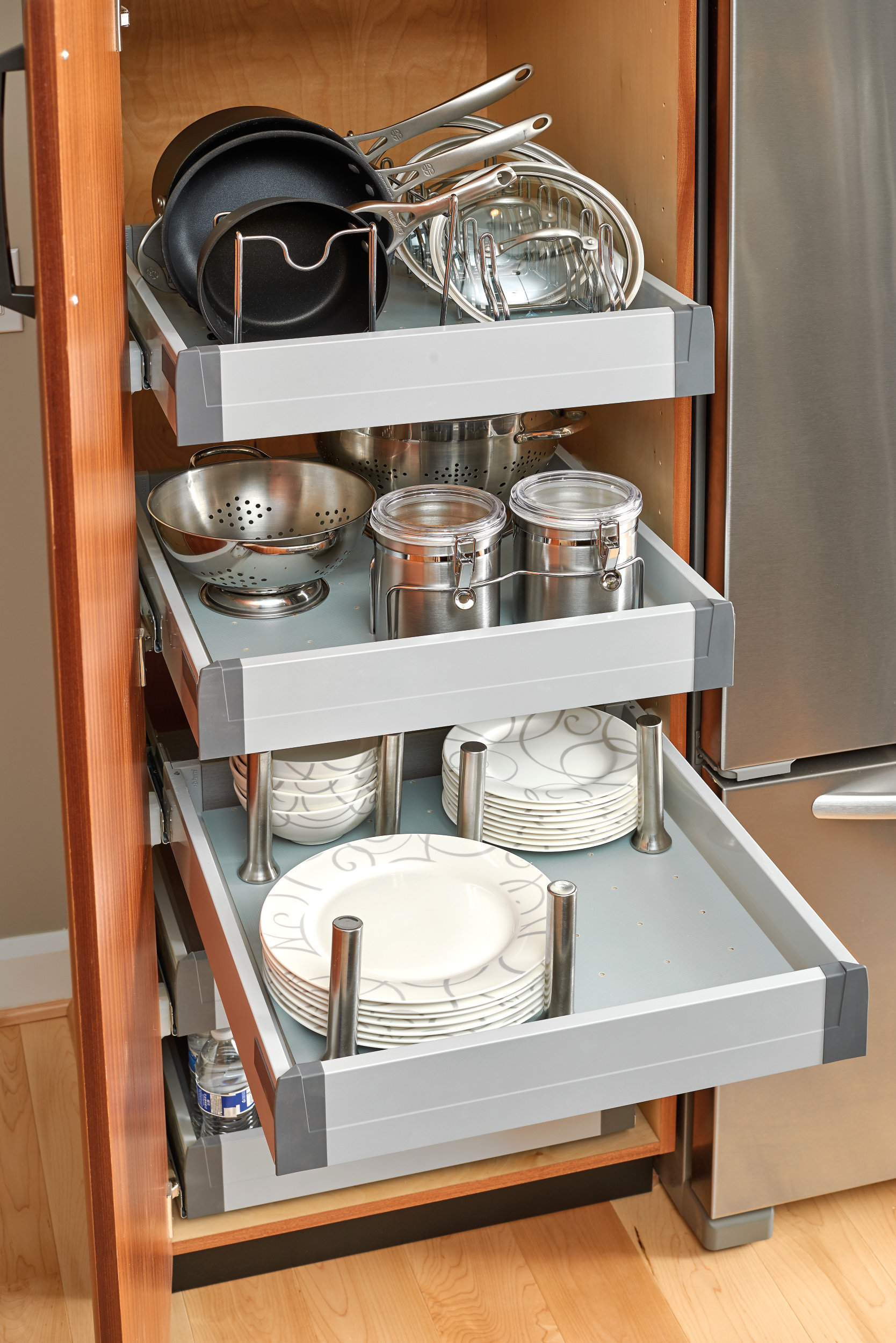 Rev-A-Shelf Wood Trim to Fit Drawer Peg Board Insert with Vinyl Coating ...