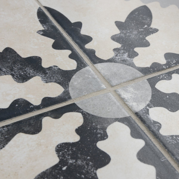 Merola Tile Evoque Monastery 10" x 10" Porcelain Patterned Wall & Floor ...