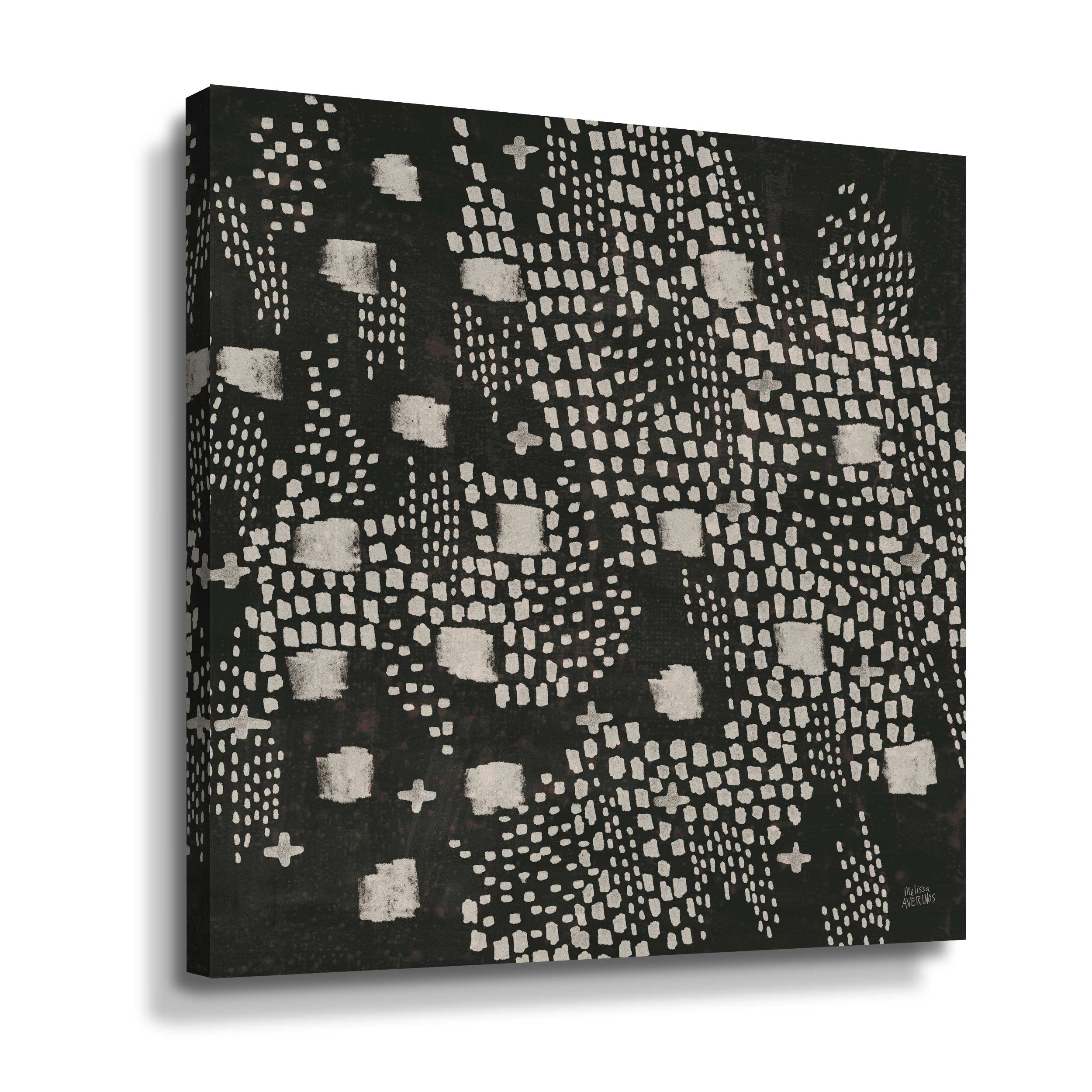 Orren Ellis Dots And Blocks Gallery Wrapped Canvas - Wayfair Canada
