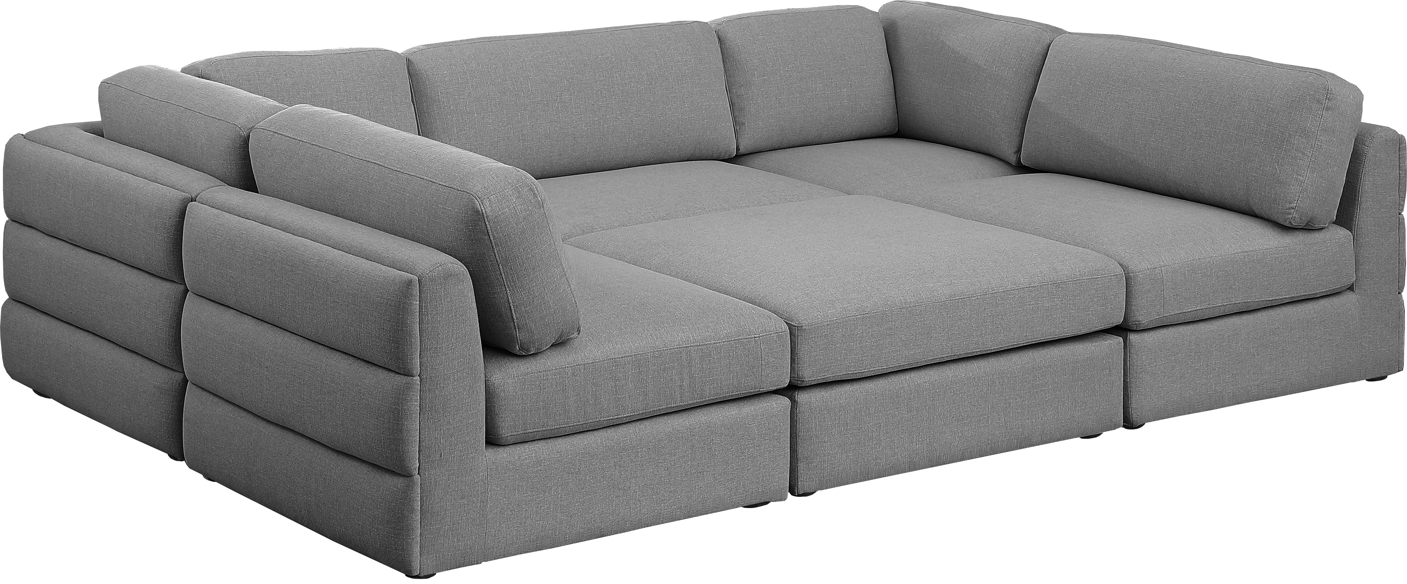 Wrought Studio Itoro 114" Wide Reversible Modular Corner Sectional with ...