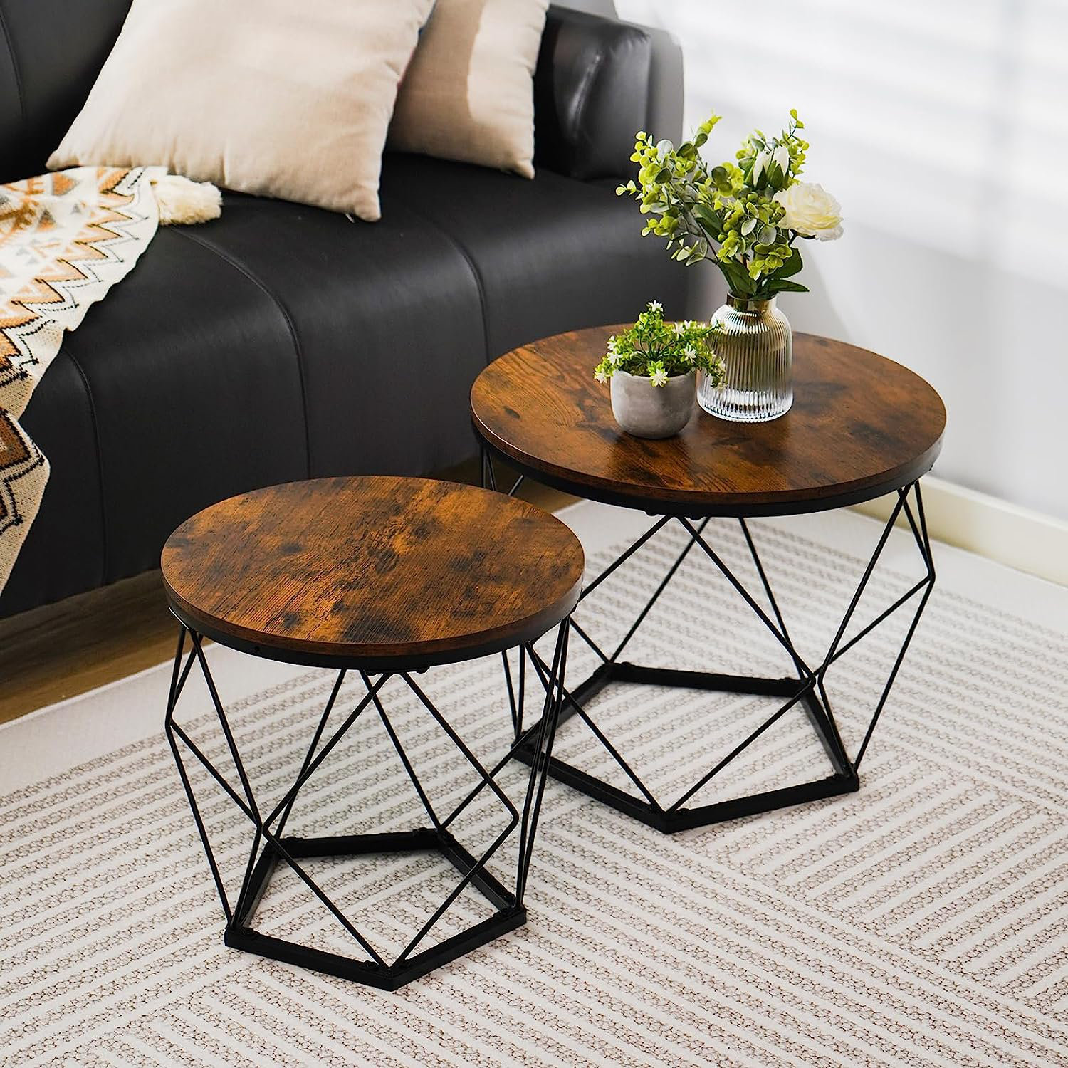 Touch Rich Solid Wood Nesting Coffee Table | Wayfair