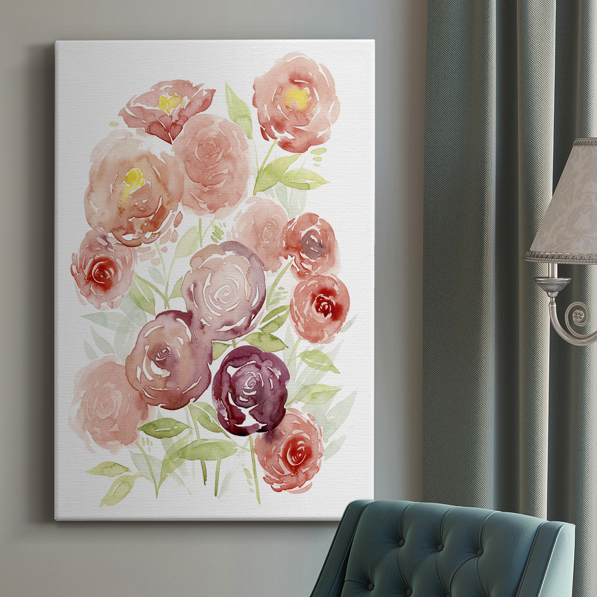 Red Barrel Studio Rosen Garden I Rosen Garden I - Wrapped Canvas ...