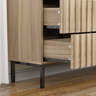 Latitude Run® Sevyn Wooden Stripe Drawer Nightstand & Reviews | Wayfair