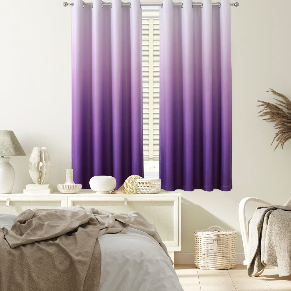 Orren Ellis Ombre Room Darkening Curtains, 2 Panels Set | Wayfair