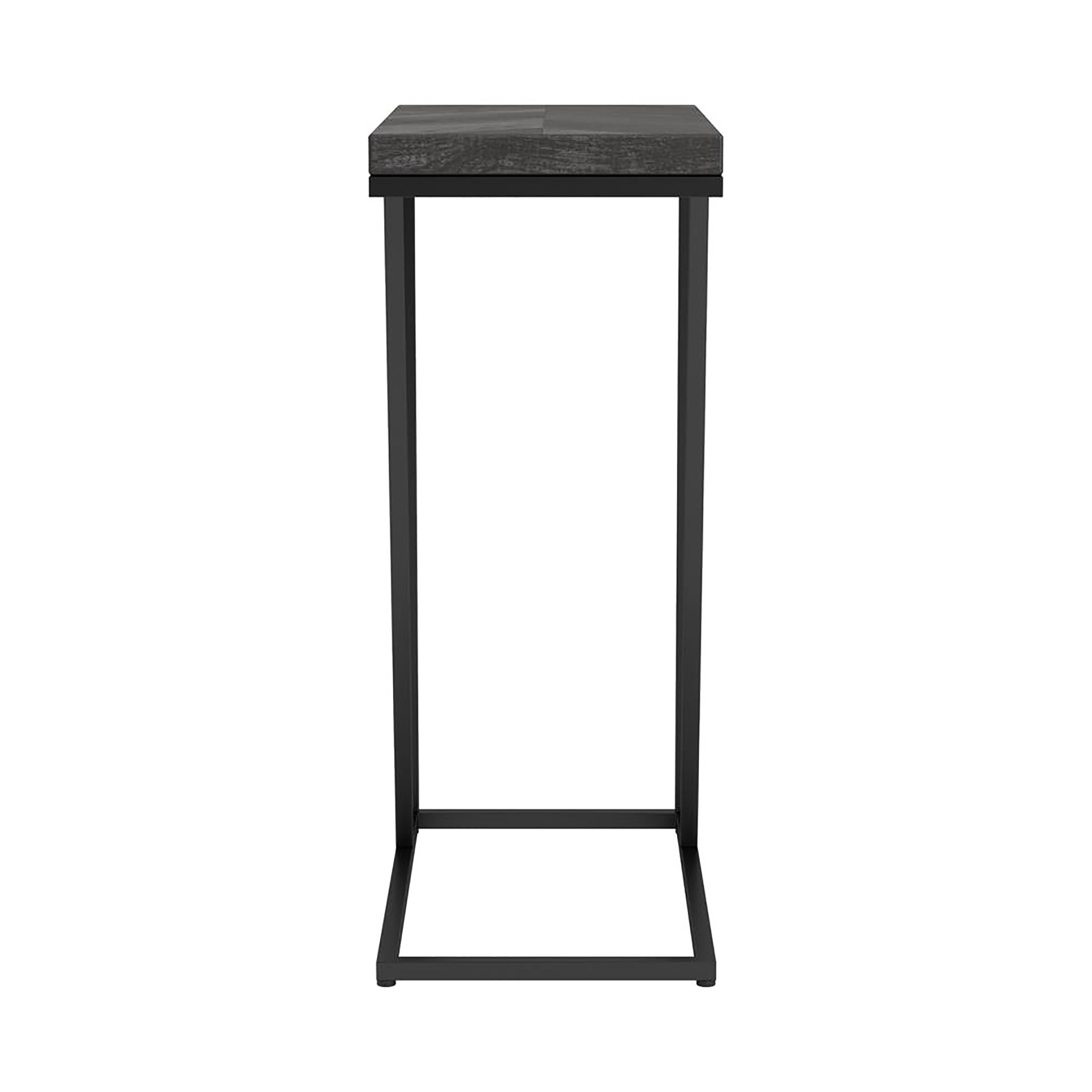 George Oliver Grey Metal And Particle Board Accent Table - Rustic Style ...