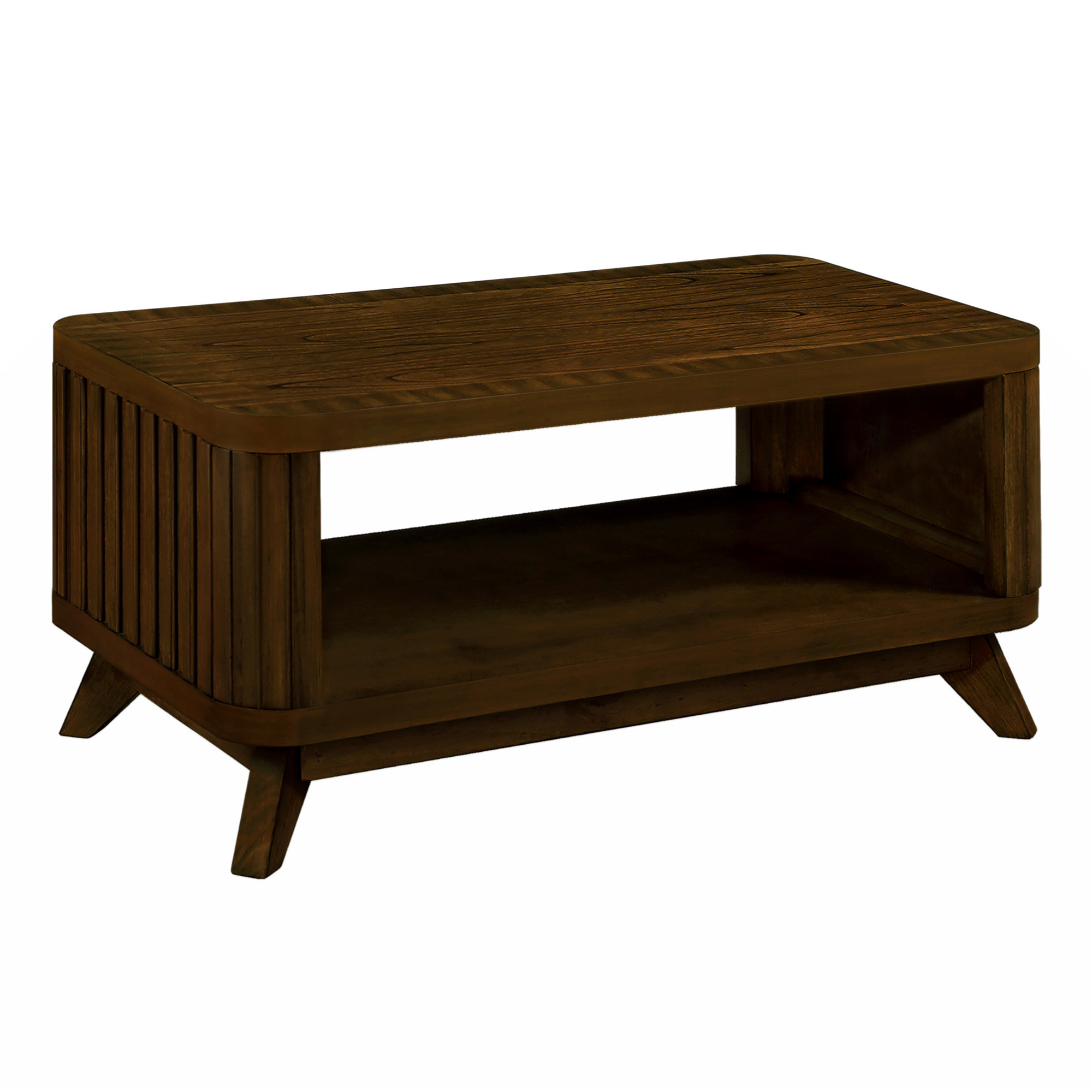 George Oliver Rectangular Wood Coffee Table For Living Room, 41.5-Inch ...