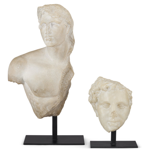 Currey & Company Composite Young Royal Greek Torso Bust | Perigold