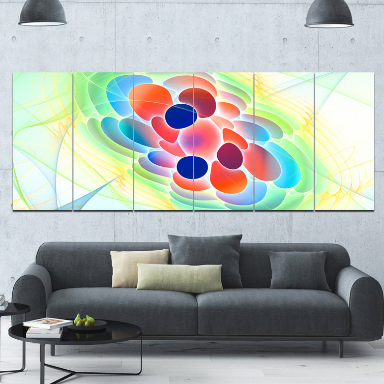 DesignArt 'Fractal Virus under Microscope'6 Piece Graphic Art Print Set ...