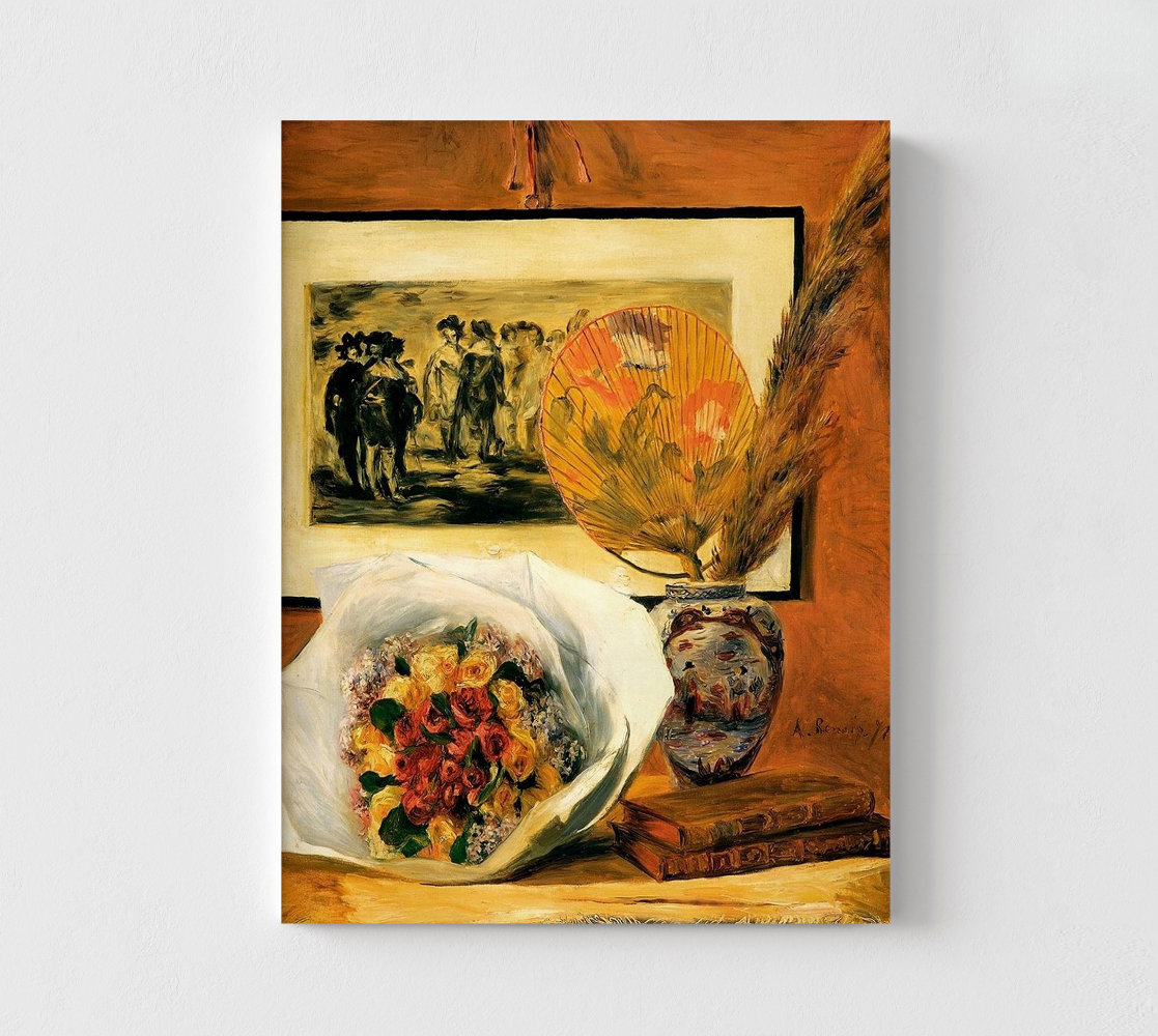 WeFrameArt Still Life With Bouquet By Pierre-Auguste Renoir, Renoir ...