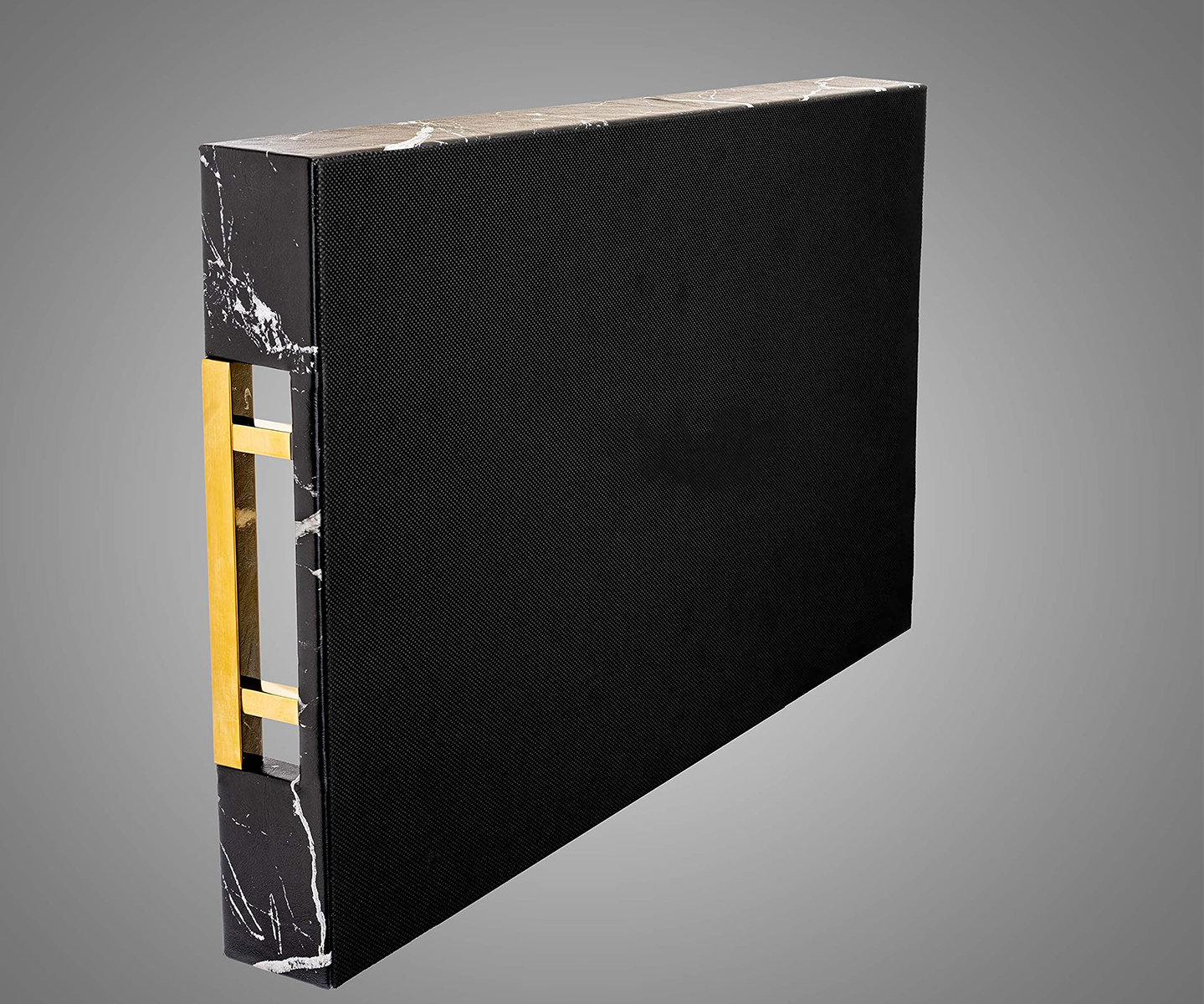 Orren Ellis 18" x 12" Rectangular Tray Decorative Tray with Handles ...