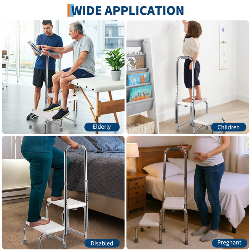 GarveeHome Step Stool with Handle and Non Skid Rubber Platform ...