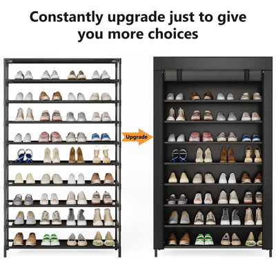 Rebrilliant 50 Pair Stackable Shoe Rack & Reviews | Wayfair