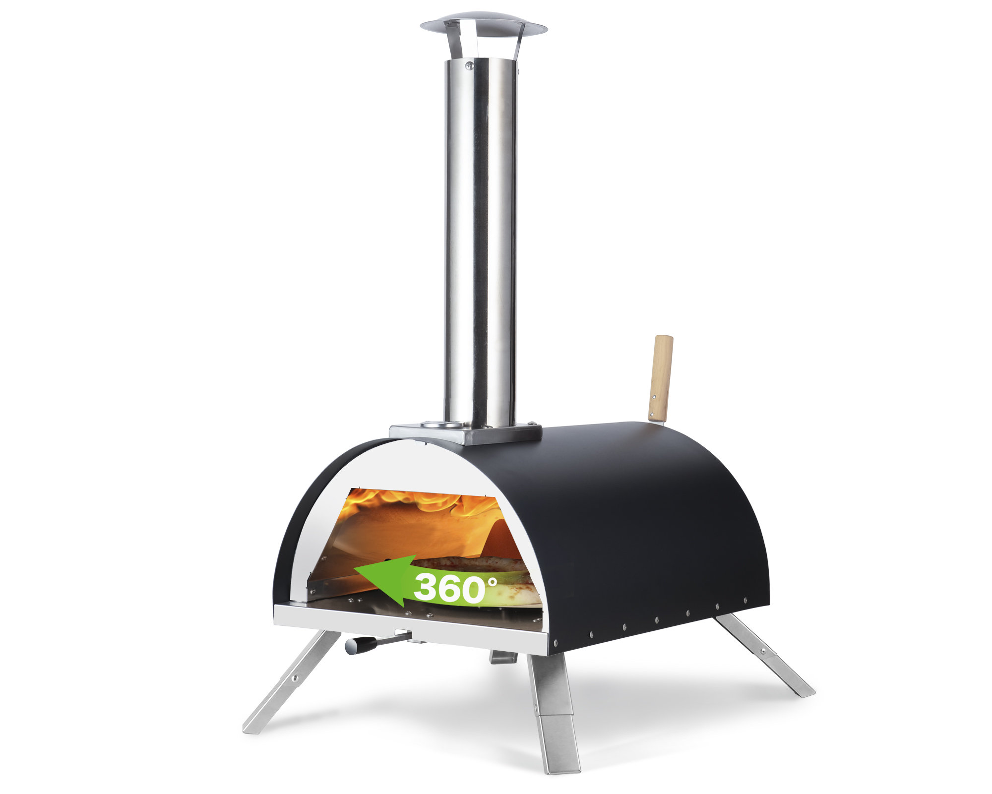 Hello.Dr Hello. Dr 16" wood and gas pizza oven outdoor - multi-fuel ...