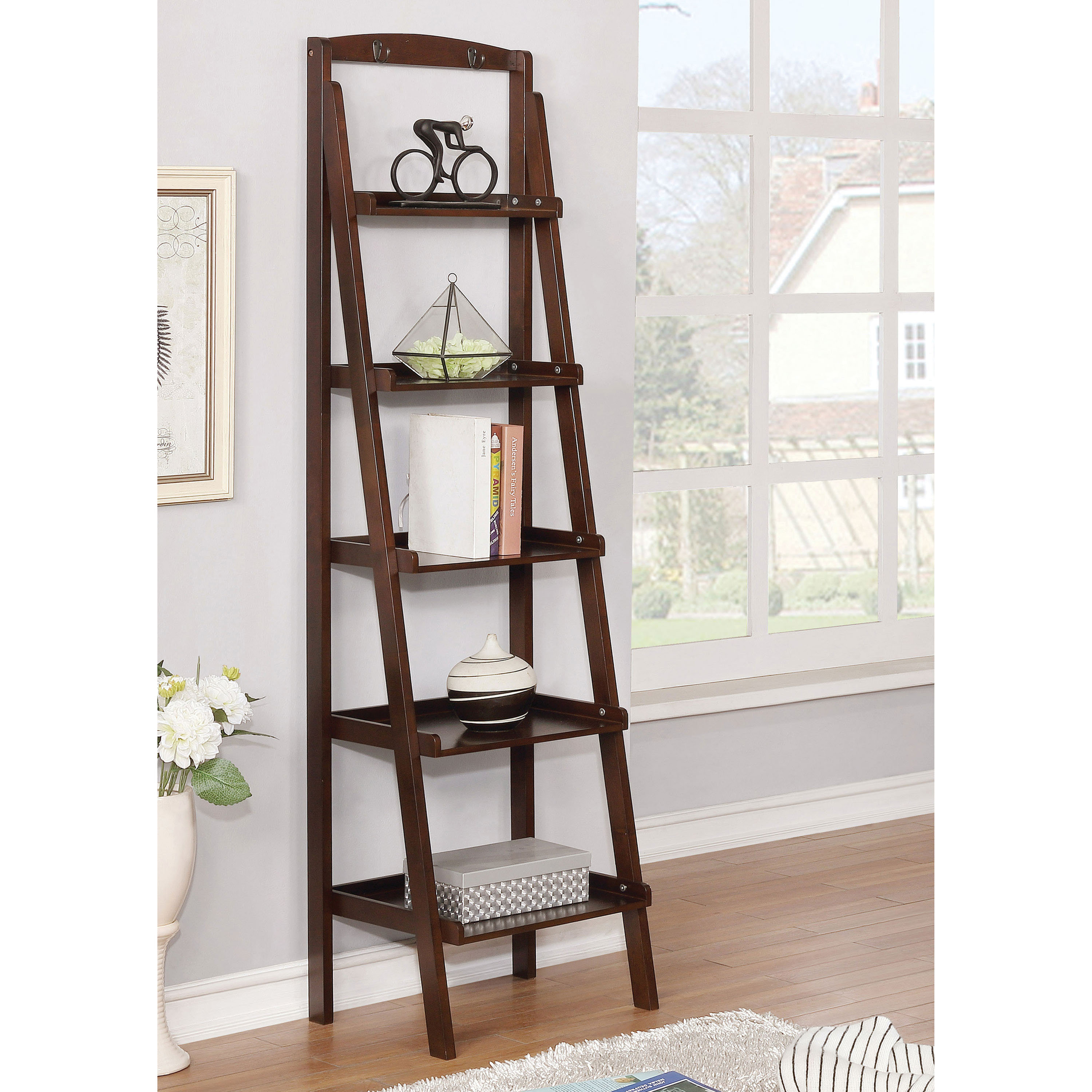 Lark Manor™ Amandev 70.88" H x 18.25" W Ladder Bookcase & Reviews | Wayfair
