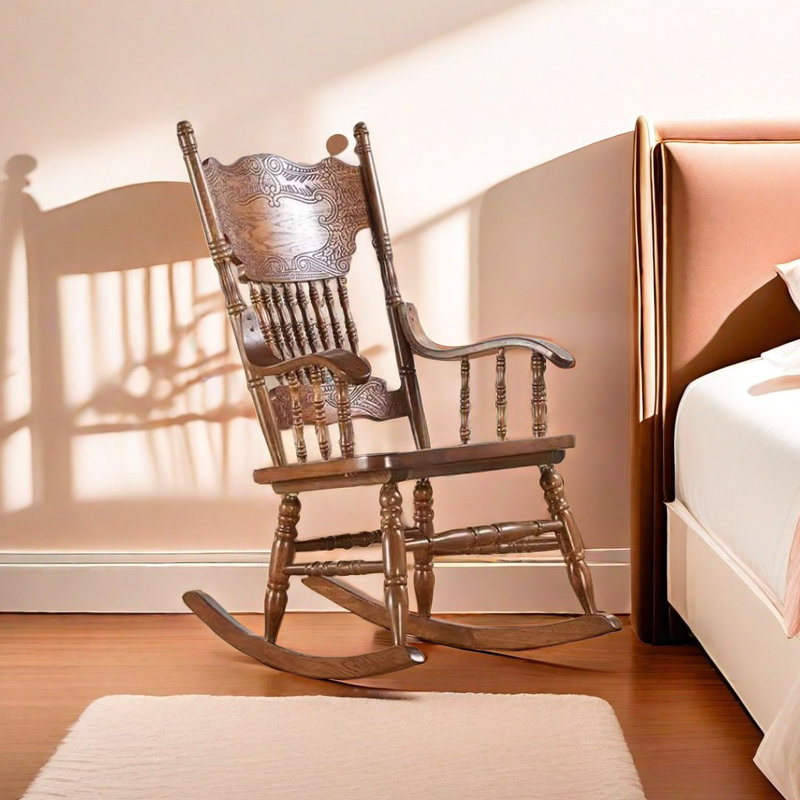 ChairVogue French wooden rocking chair | Wayfair