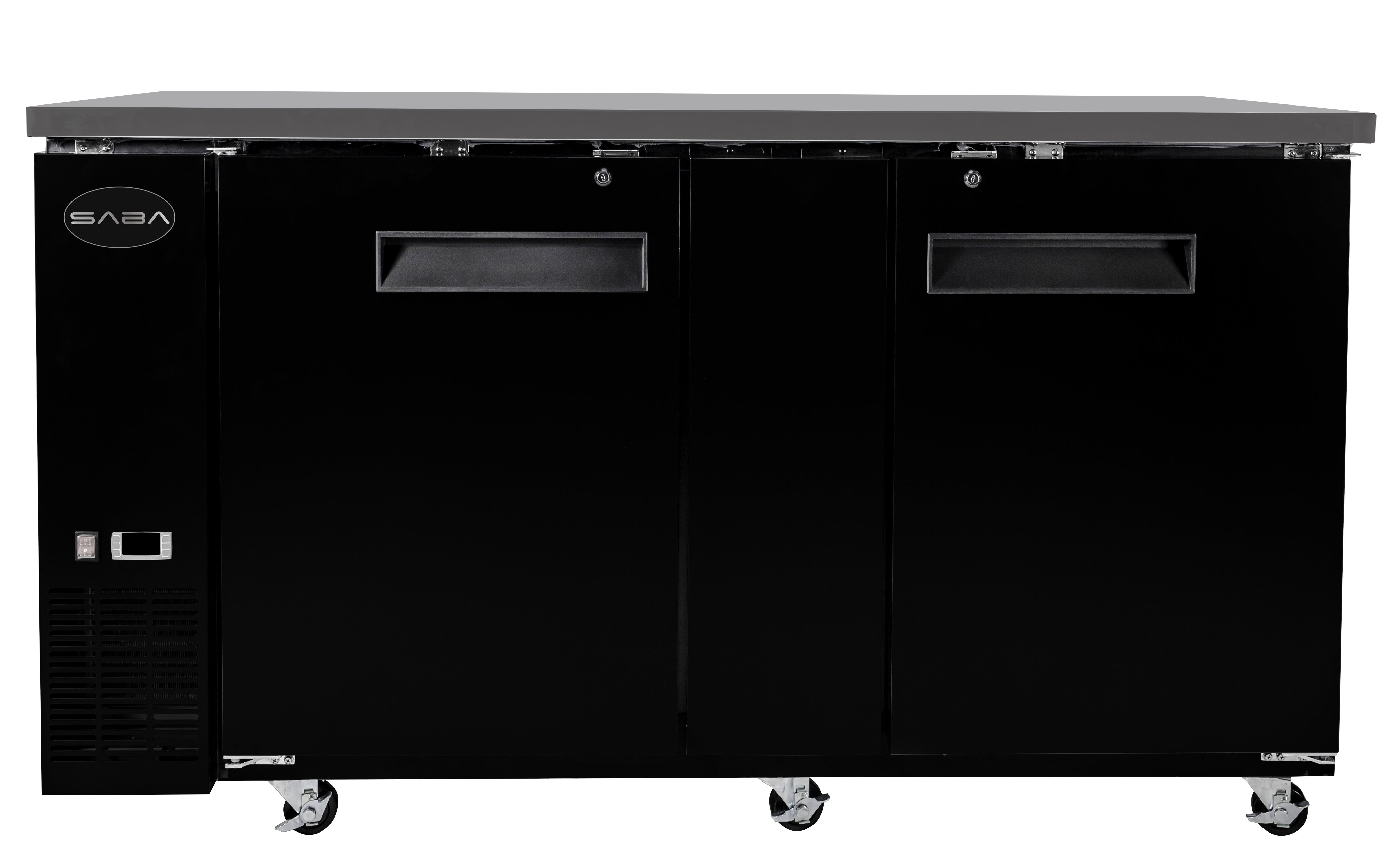 SABA Two Door Back Bar Cooler Stainless Steel Undercounter Refrigerator ...