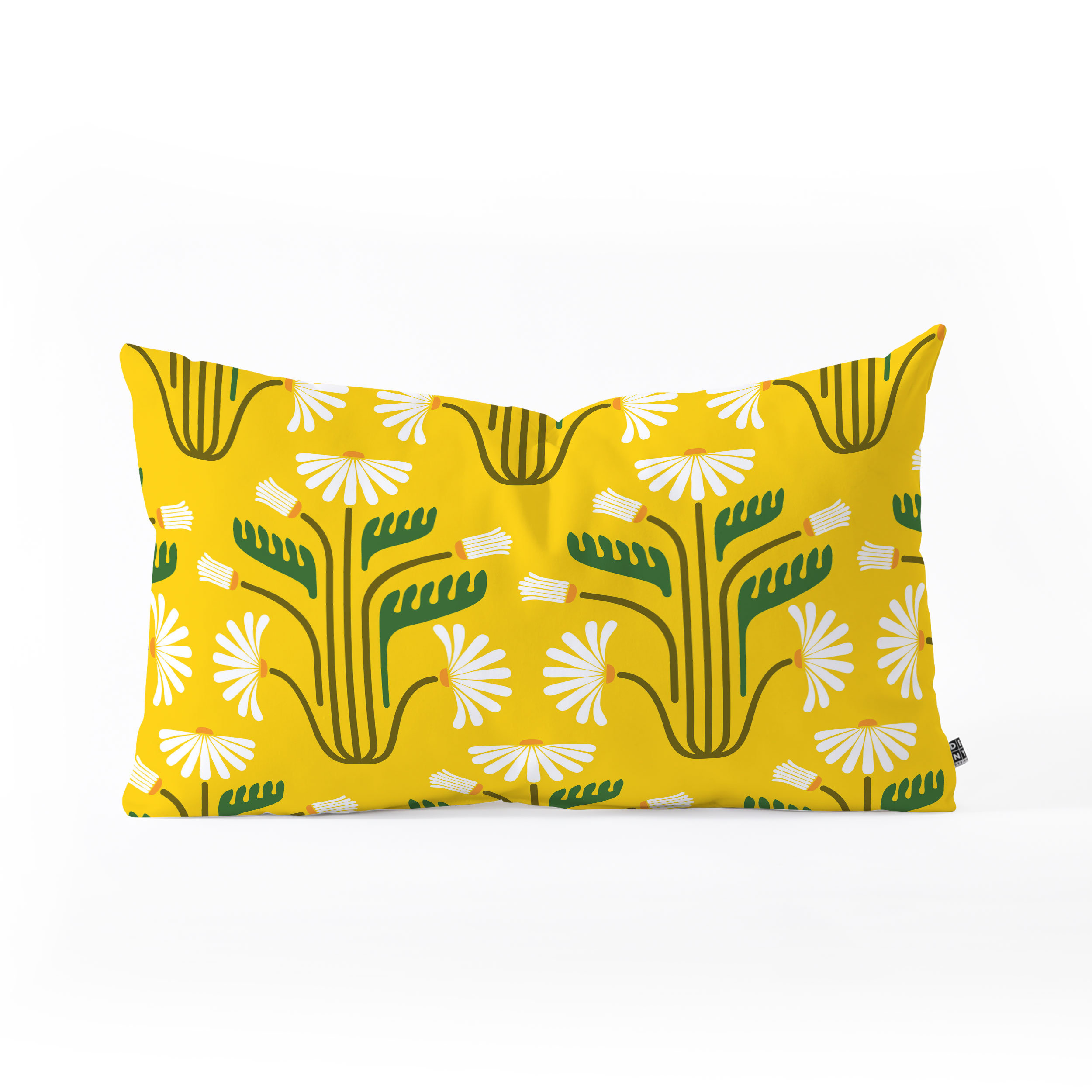 Deny Designs Raven Jumbo Daisies Lumbar Pillow | Wayfair