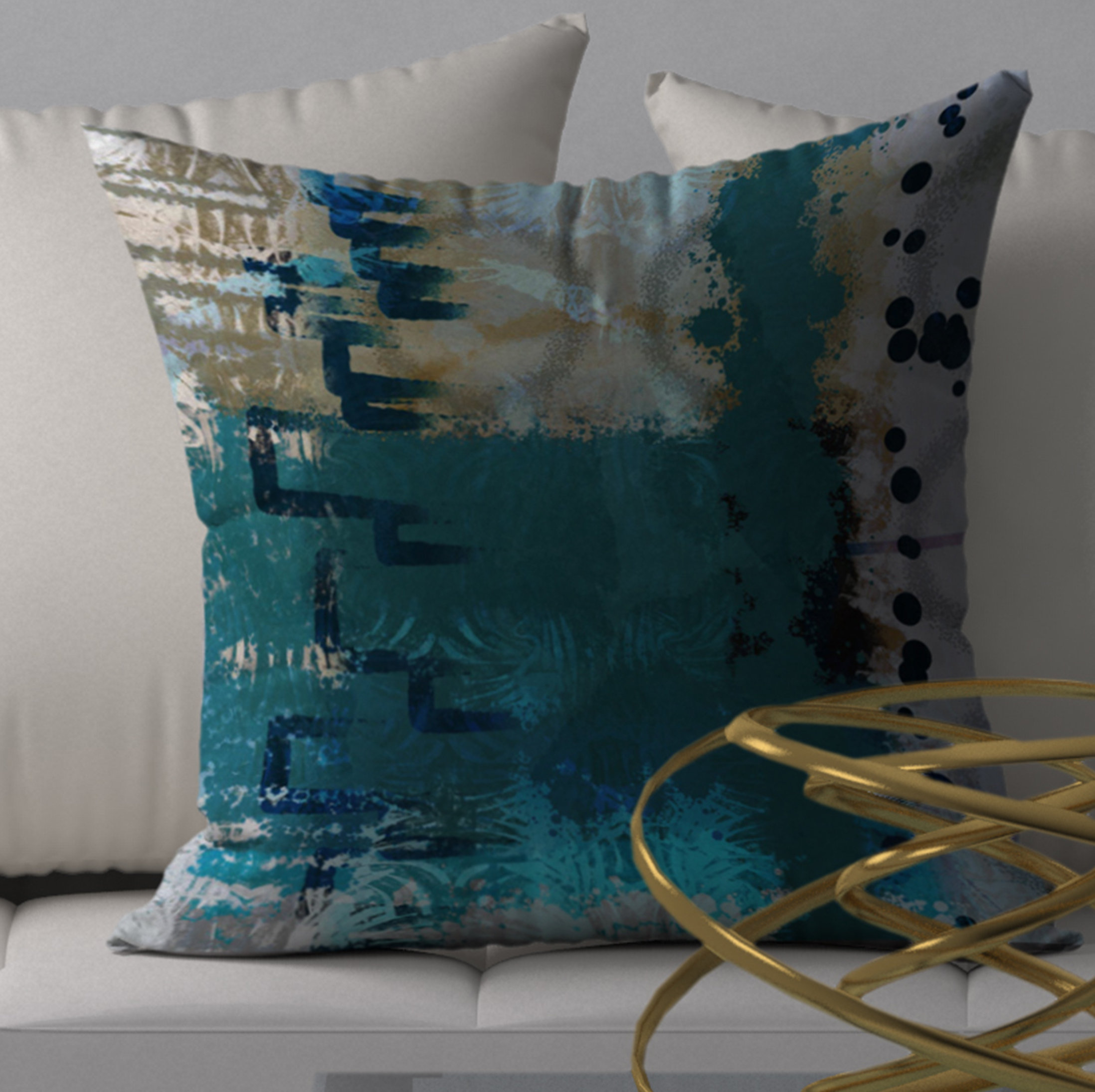 LeRoi Products Valuable Inspire Modern Contemporary Decorative Throw ...