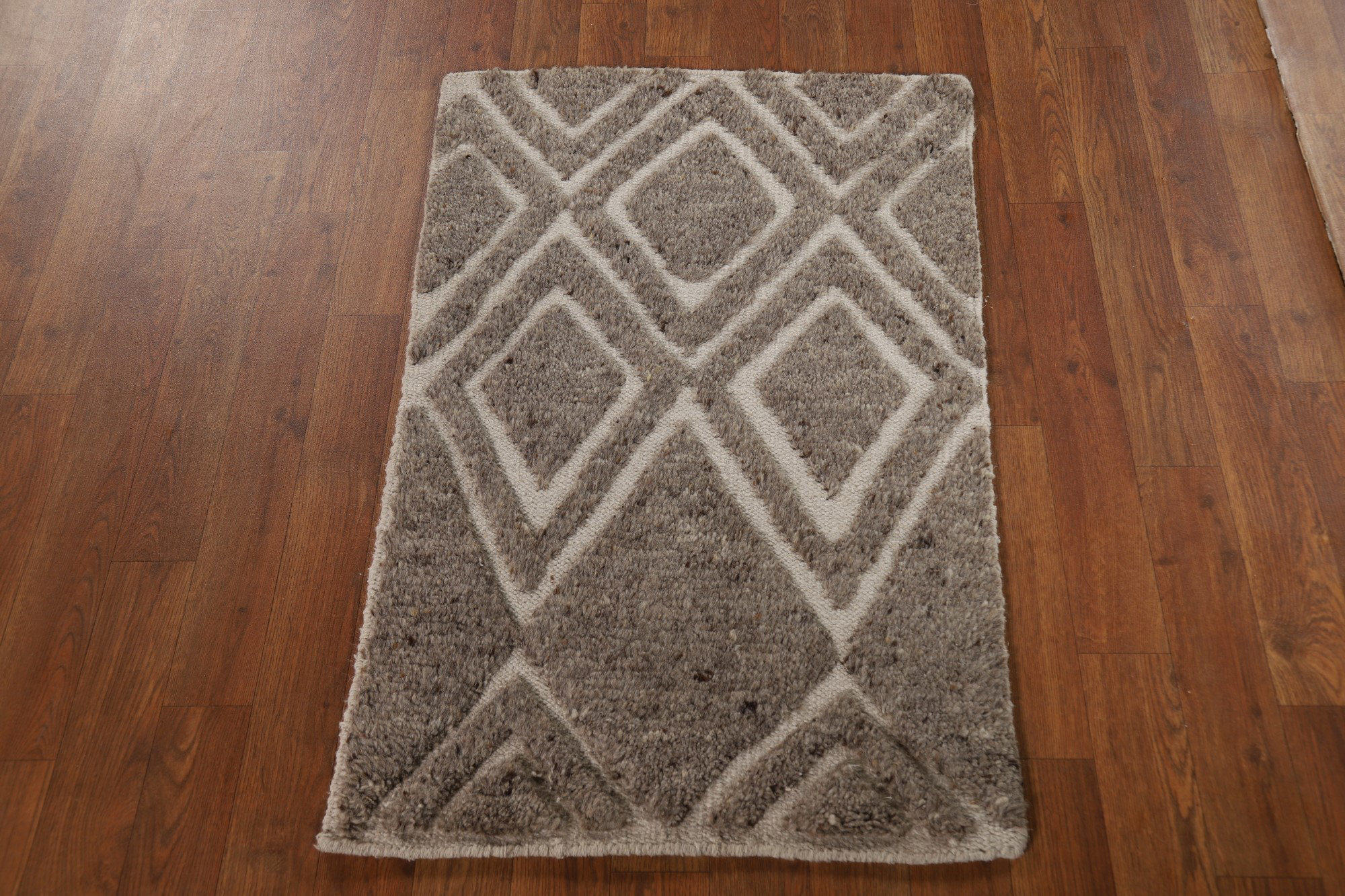 Union Rustic Brown Carved Wool Moroccan Oriental Rug 2x3 | Wayfair